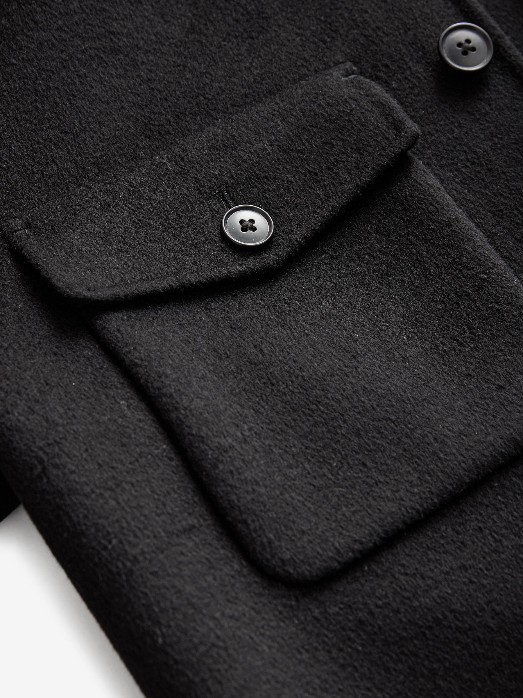 Buy Black Premium Soft Touch Wool Rich Shacket from the Next UK online shop
