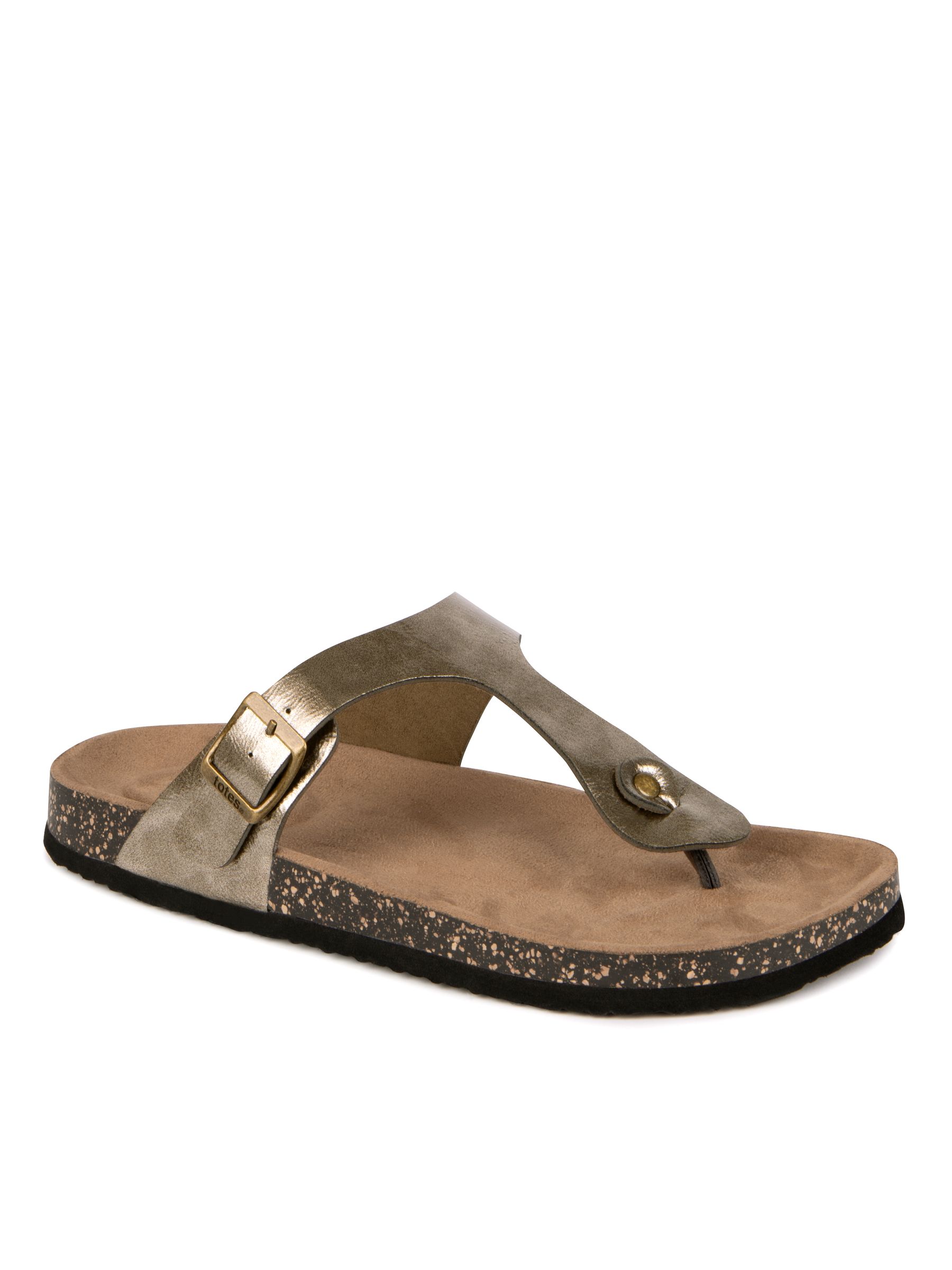 Buy Totes Metallic Ladies Toe Post Sandals from the Next UK online shop