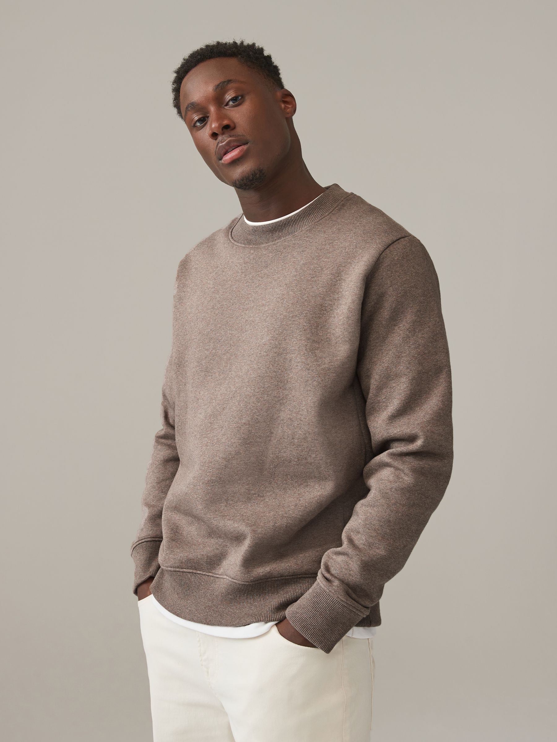 Buy Neutral Rich Jersey Crew Sweatshirt from Next USA