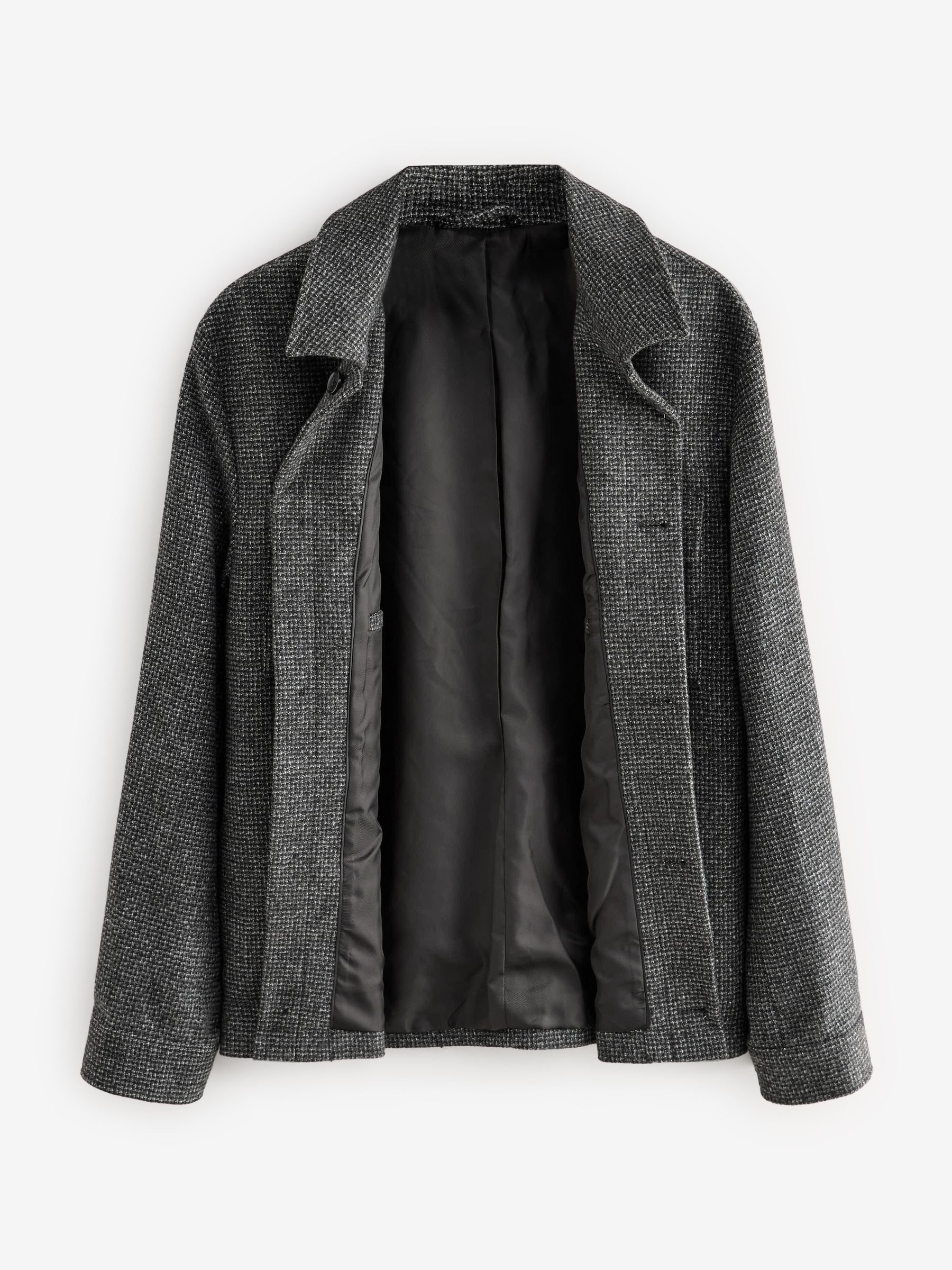 Buy Charcoal Grey Brushed Check Shacket from the Next UK online shop