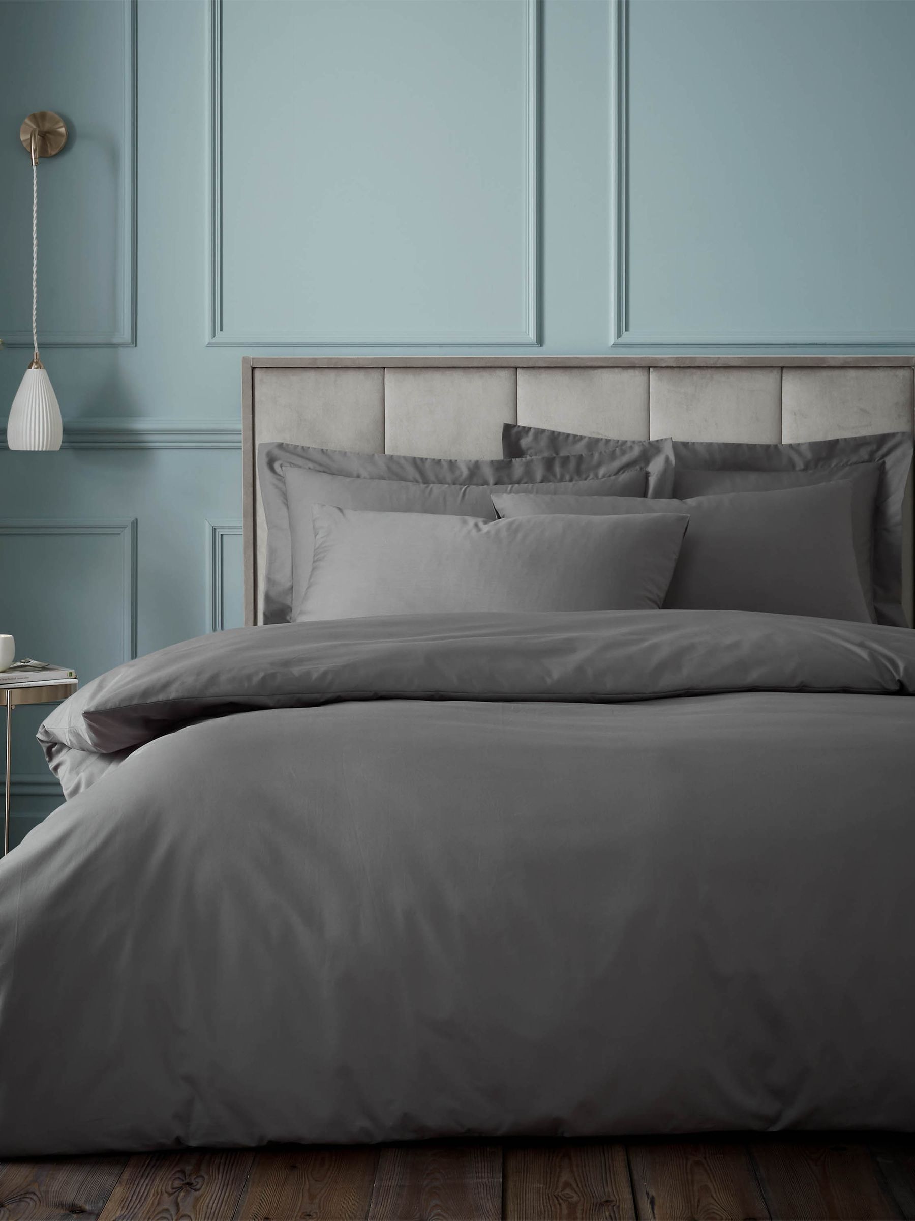 Buy Bianca Charcoal 180 Thread Count Cotton Duvet Cover from the Next ...