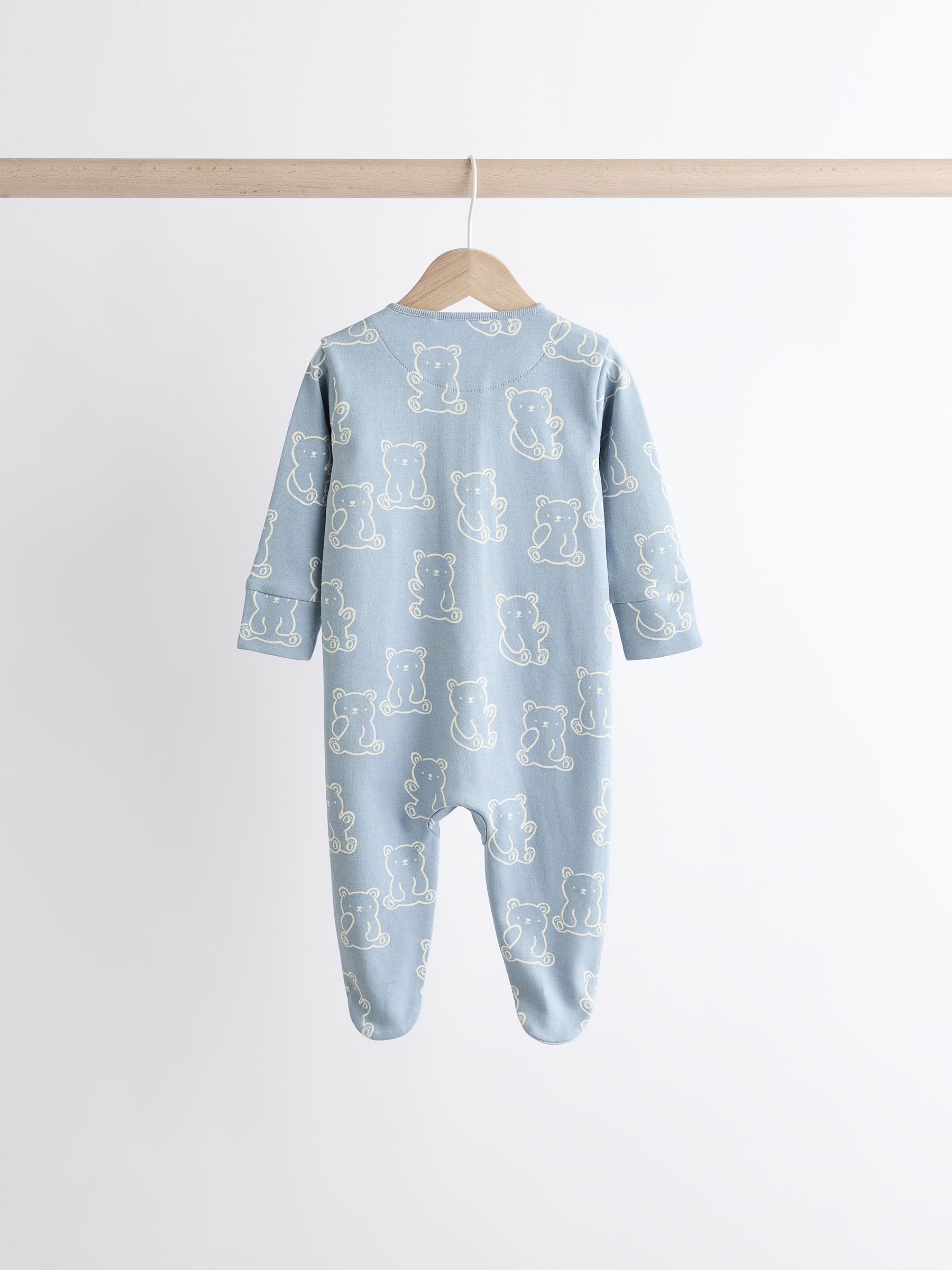 Buy Blue Baby Sleepsuits 3 Pack (0-2yrs) from the Next UK online shop