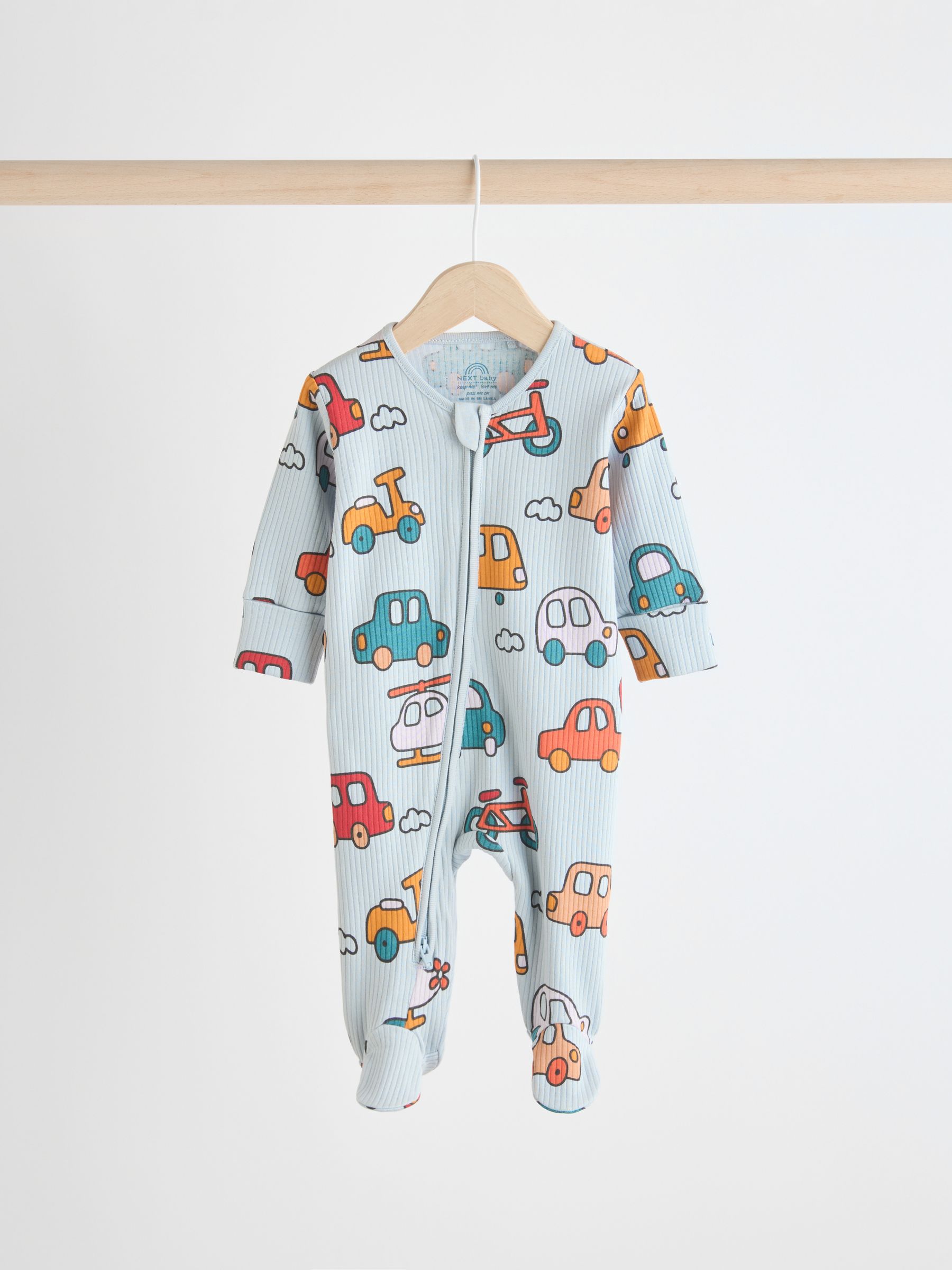Buy Bright Baby 2 Way Zip Sleepsuits 3 Pack (0mths-2yrs) from the Next ...