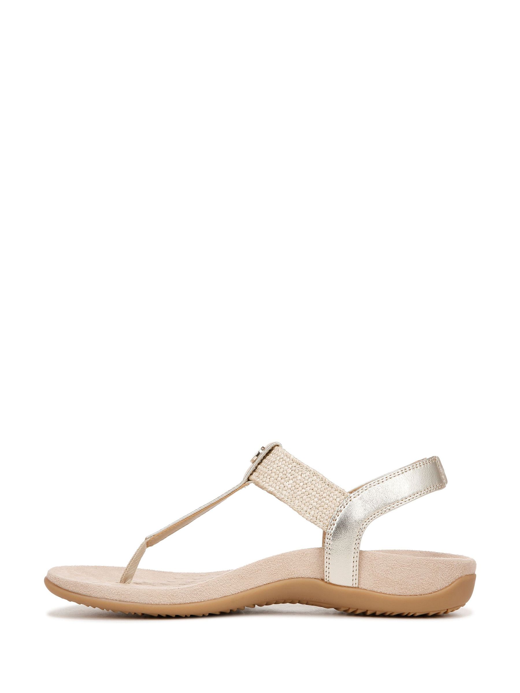 Buy Vionic Gold Brea Wide Fit Arch Support Toe Post Sandals from the ...