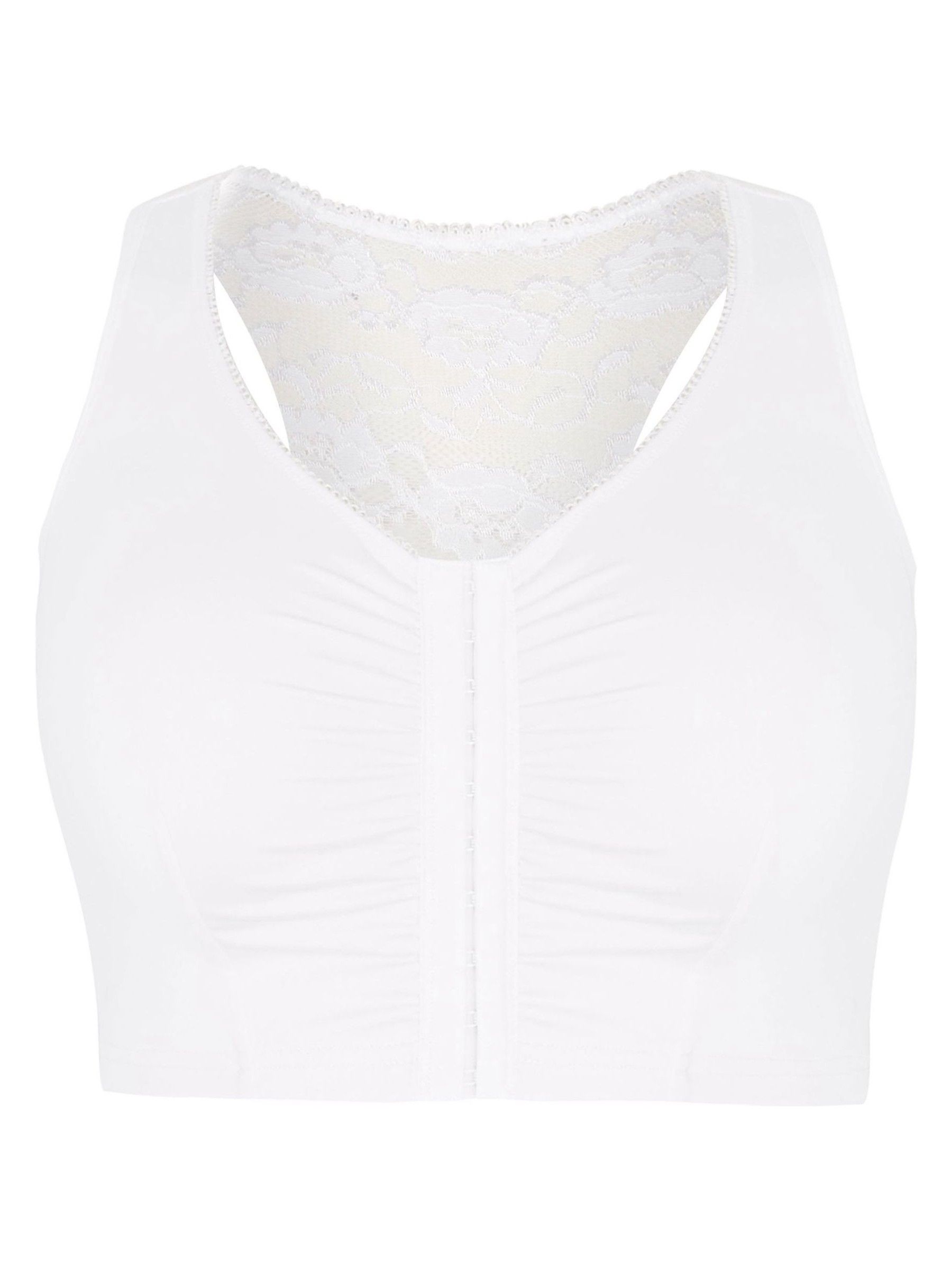 Buy Yours Curve White Front Fastening Bra from the Next UK online shop