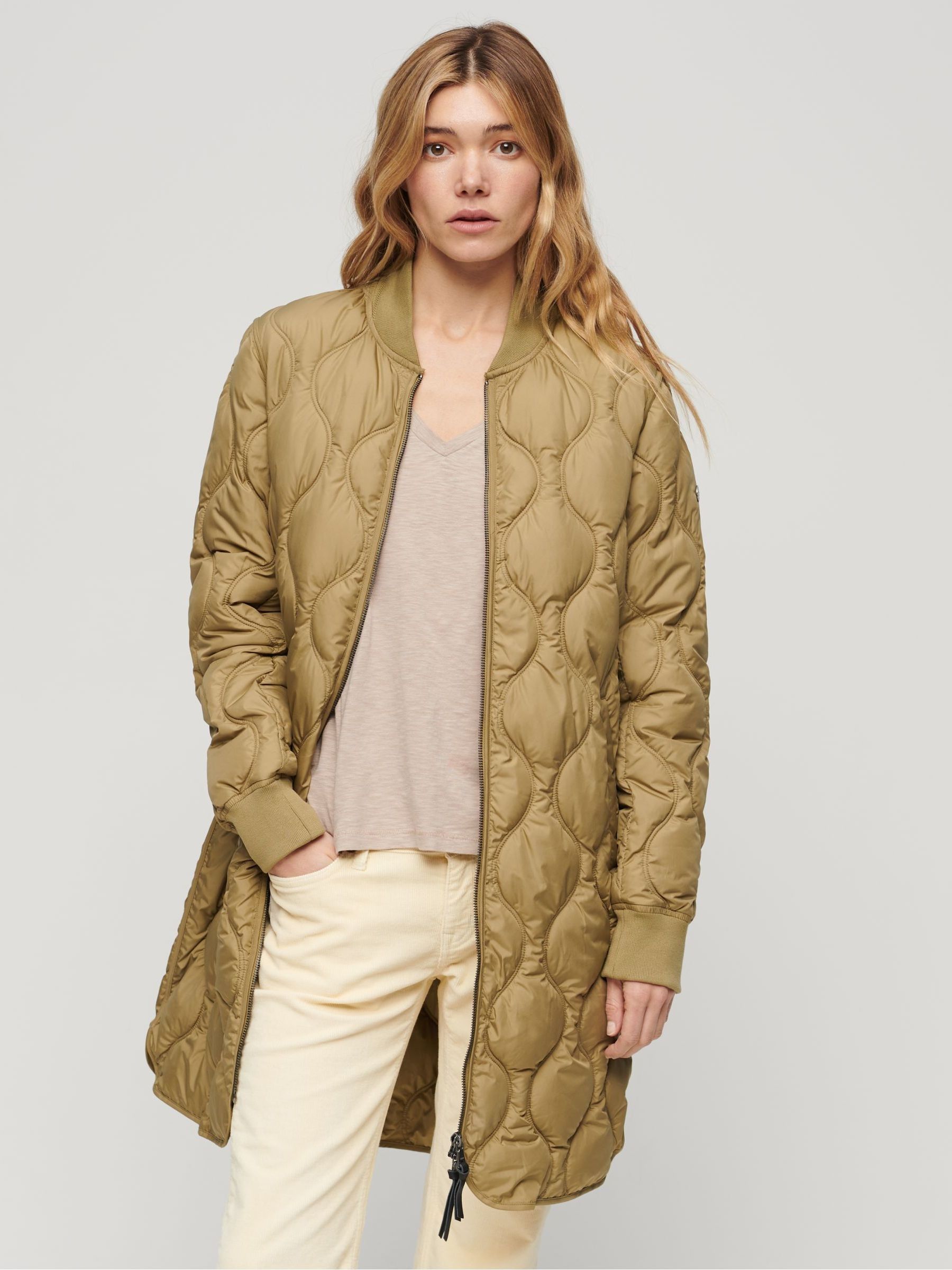 Buy Superdry Green Studios Long Liner Coat from the Next UK online shop