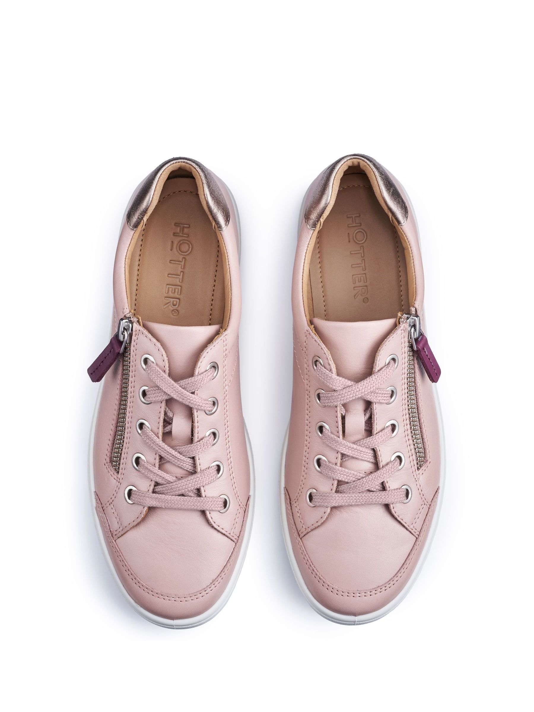 Buy Hotter Pink Wide Fit Chase II Lace up / Zip Trainers from the Next ...