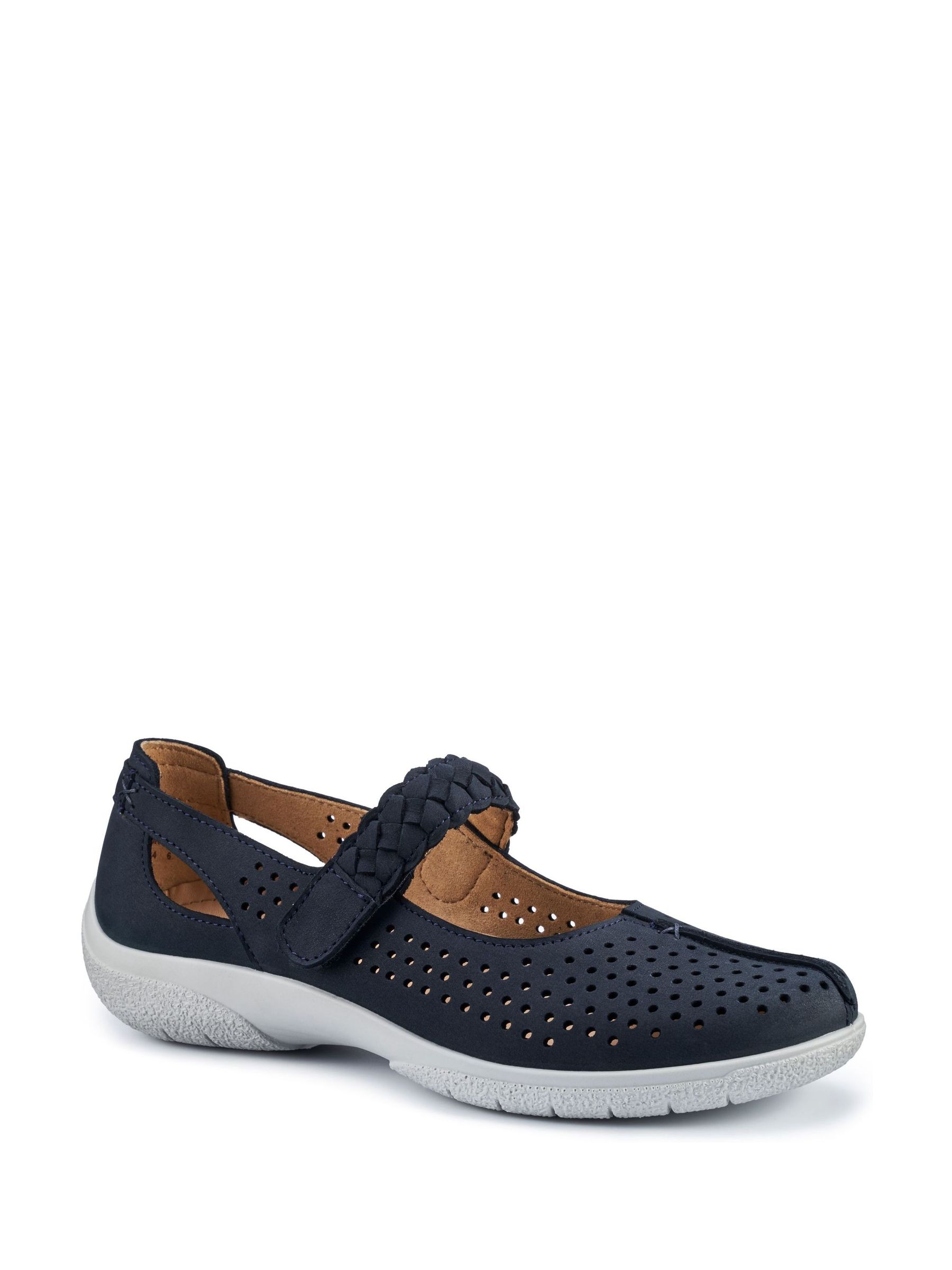 Buy Hotter Blue Quake II Touch Fastening Wide Fit Shoes from the Next ...