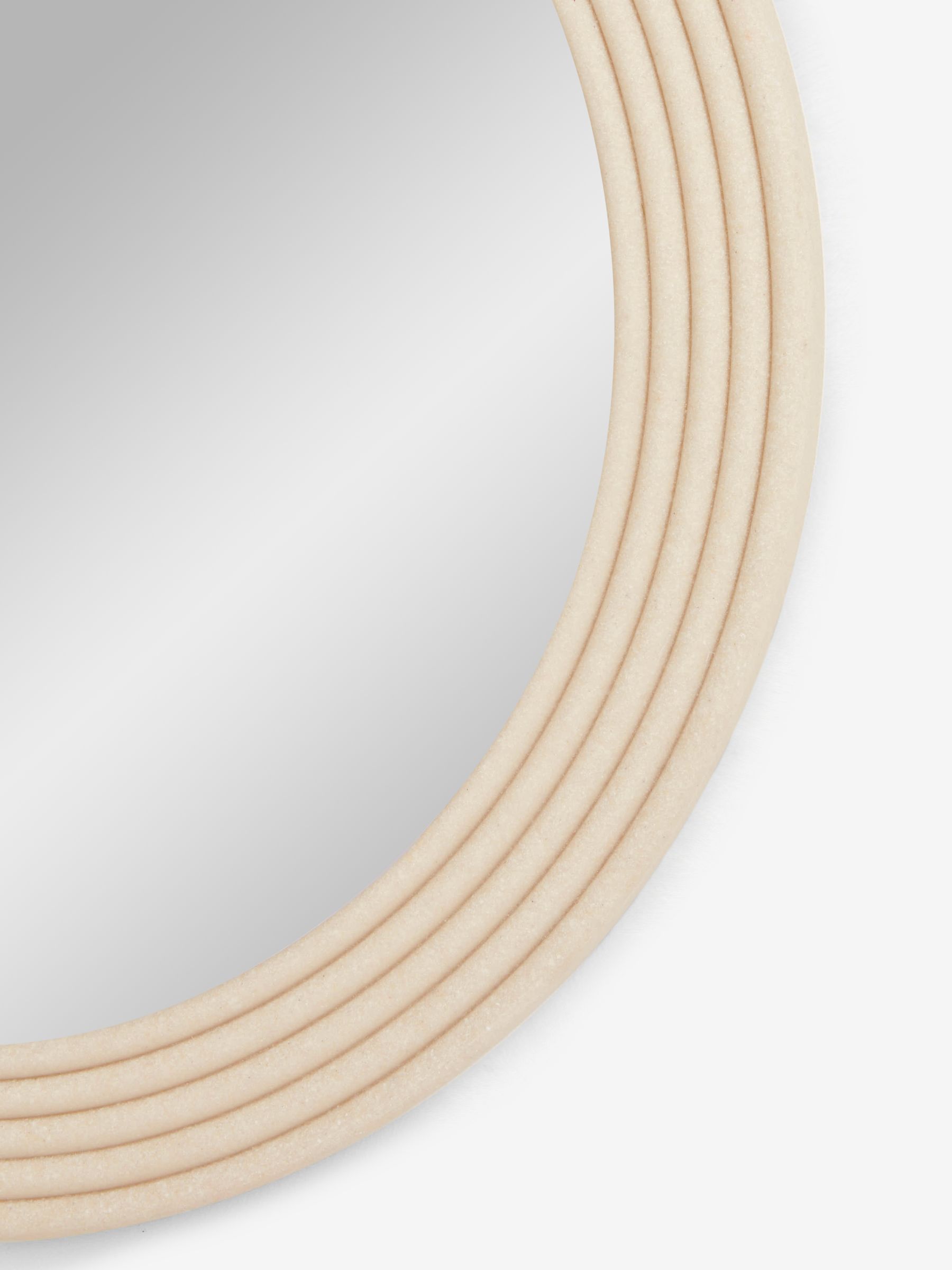 Buy Natural Resin Ribbed Round Wall Mirror from the Next UK online shop