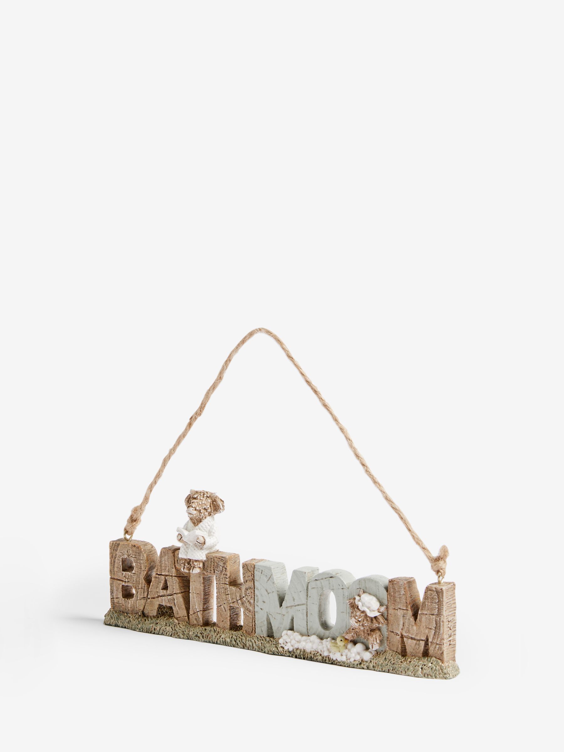 Buy Natural Hamish Bathroom Sign from Next Australia