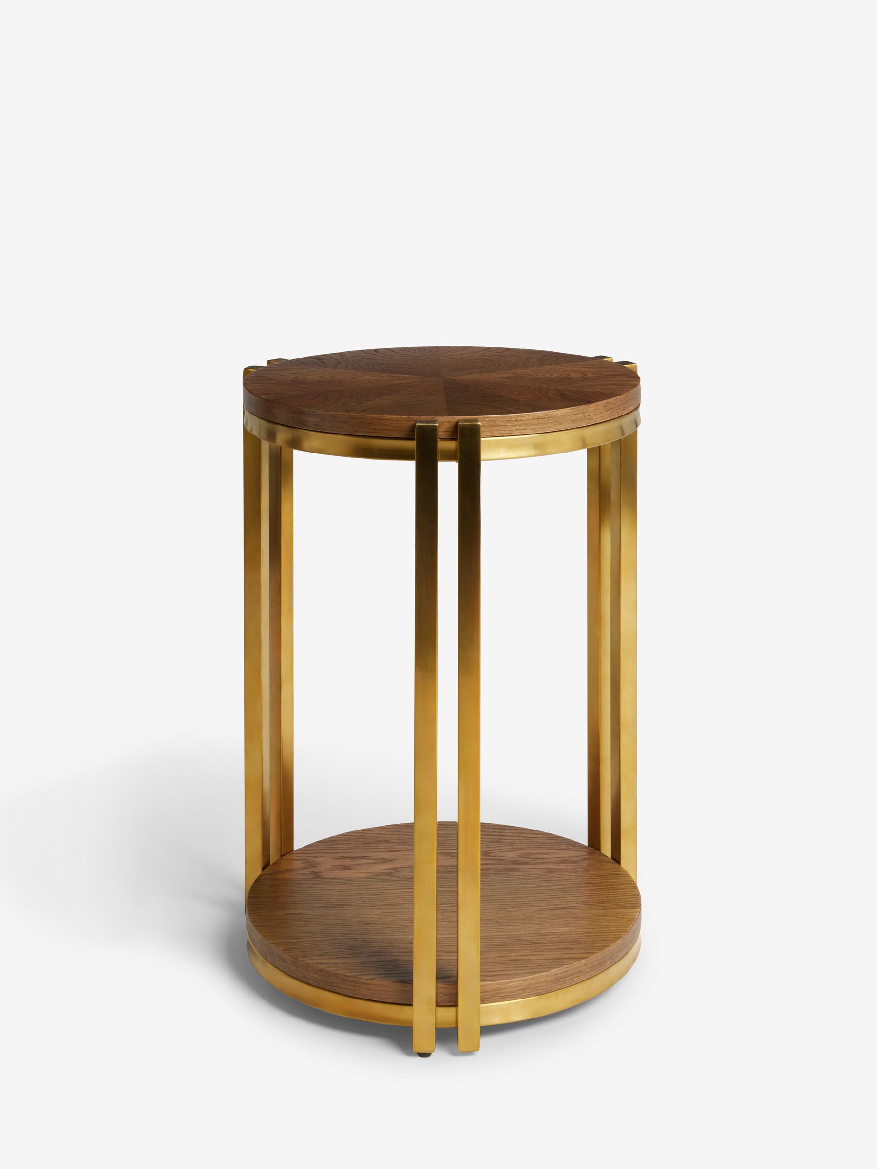 Buy Dark Radial Oak and Oak Veneer Round Side Table from the Next UK ...