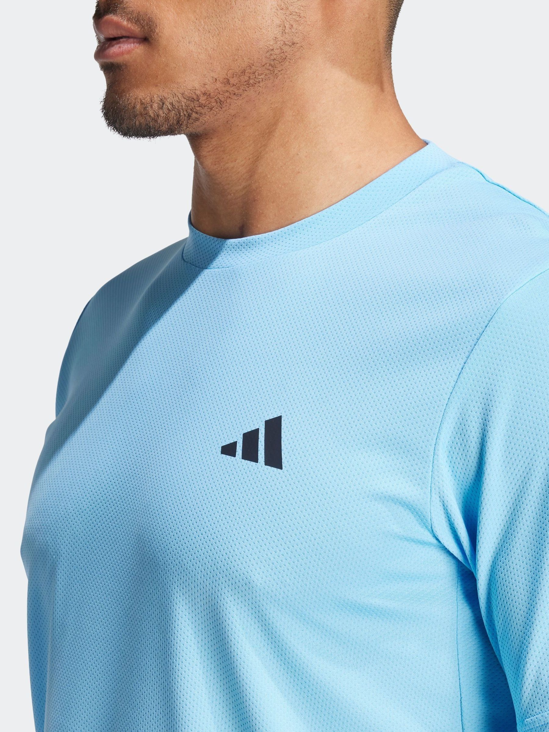 Buy adidas Light Blue Train Essentials Training T-Shirt from the Next ...