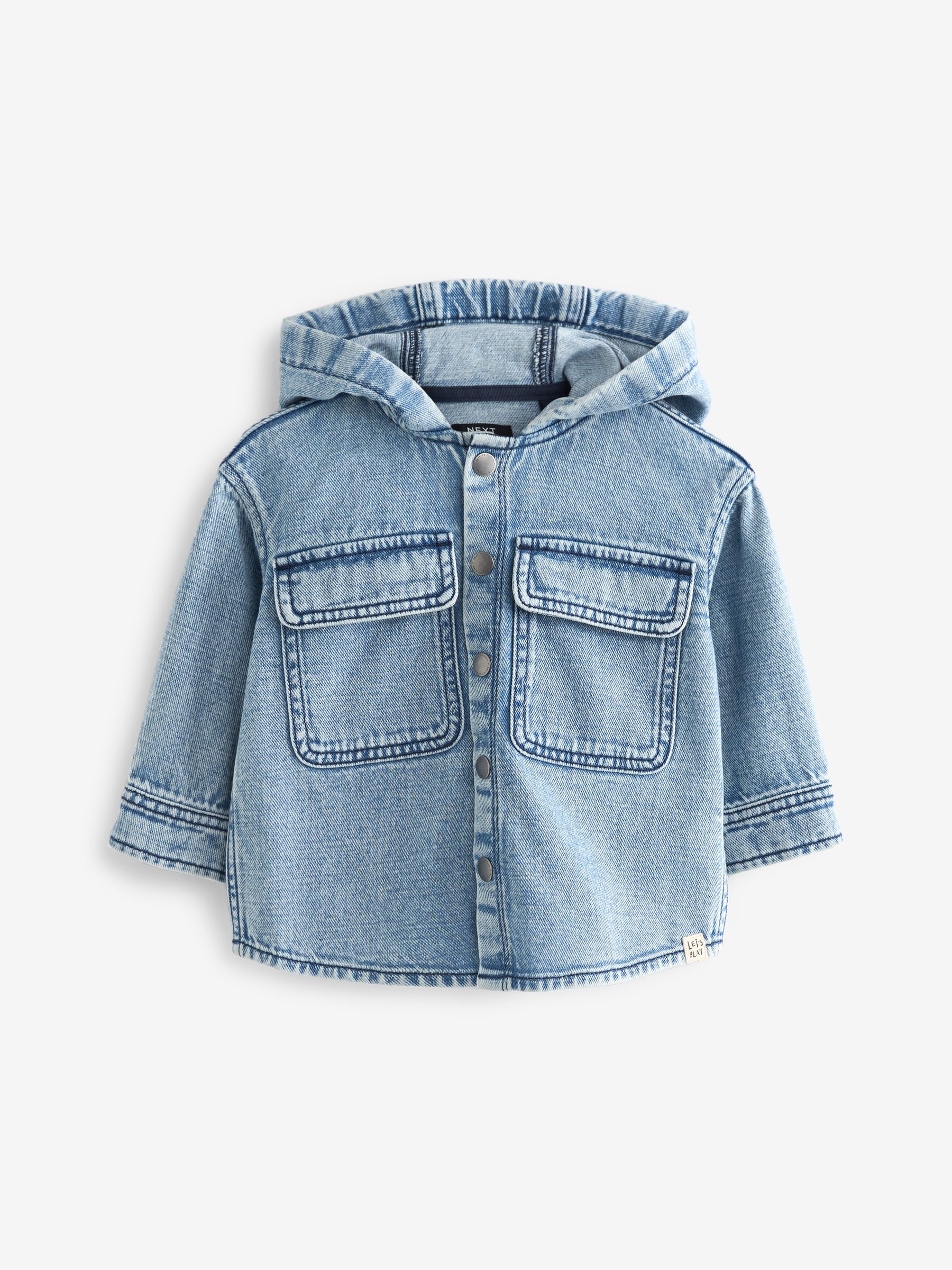 Buy Blue 100% Cotton Denim Shacket (3mths-7yrs) from Next Australia