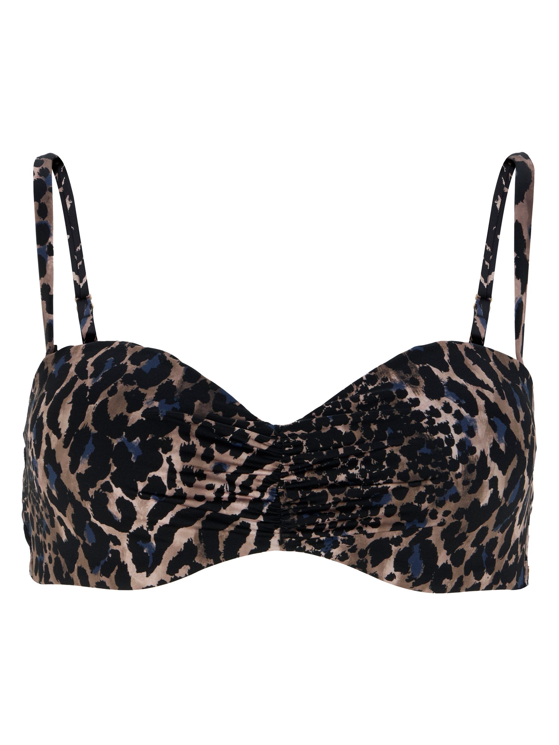 Buy Mint Velvet Leopard Bandeau Wired Bikini Top from the Next UK ...
