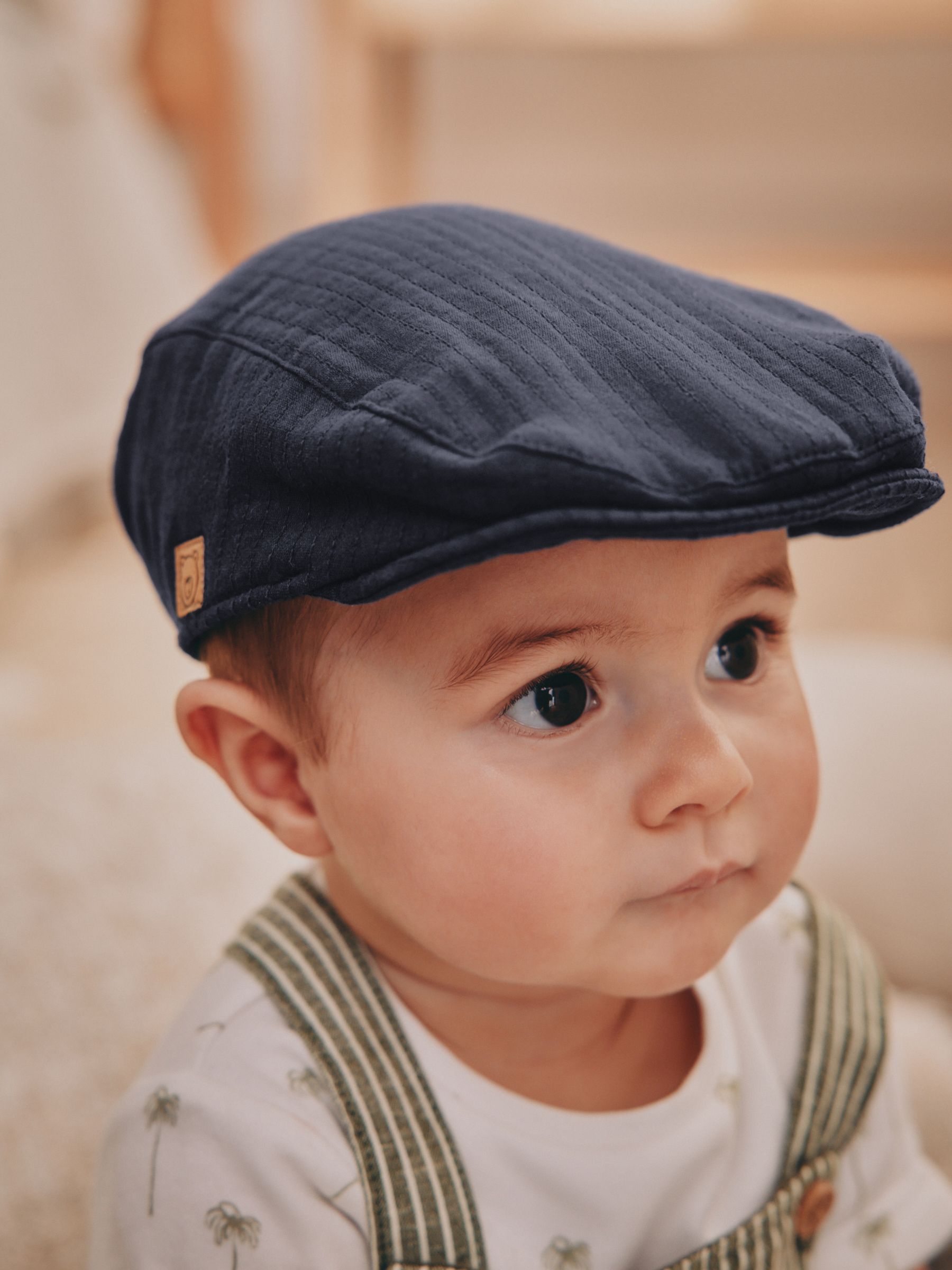 Buy Navy Blue Flat Cap (0mths-2yrs) from the Next UK online shop