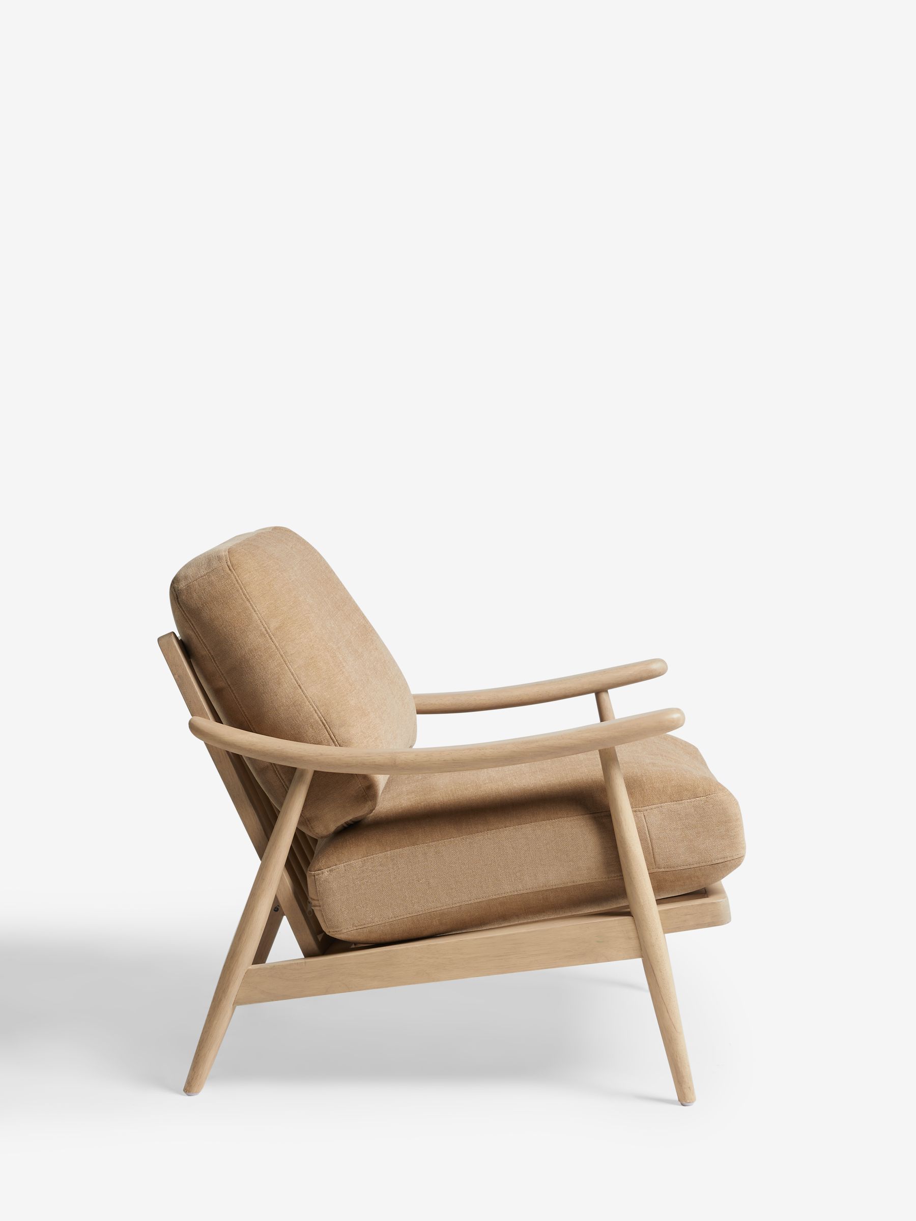 Buy Fine Chenille Sand Natural, Light Oak Effect Frame Hampton Wooden ...