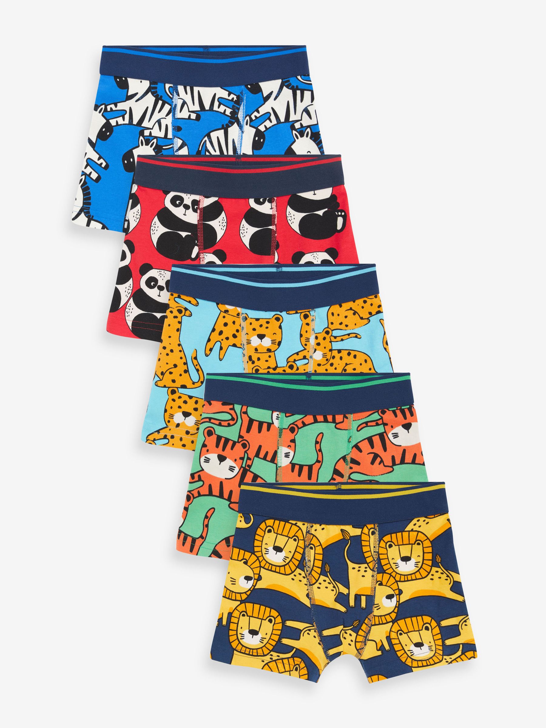 Buy Bright Animal Print Trunks 5 Pack (1.5-16yrs) from the Next UK ...
