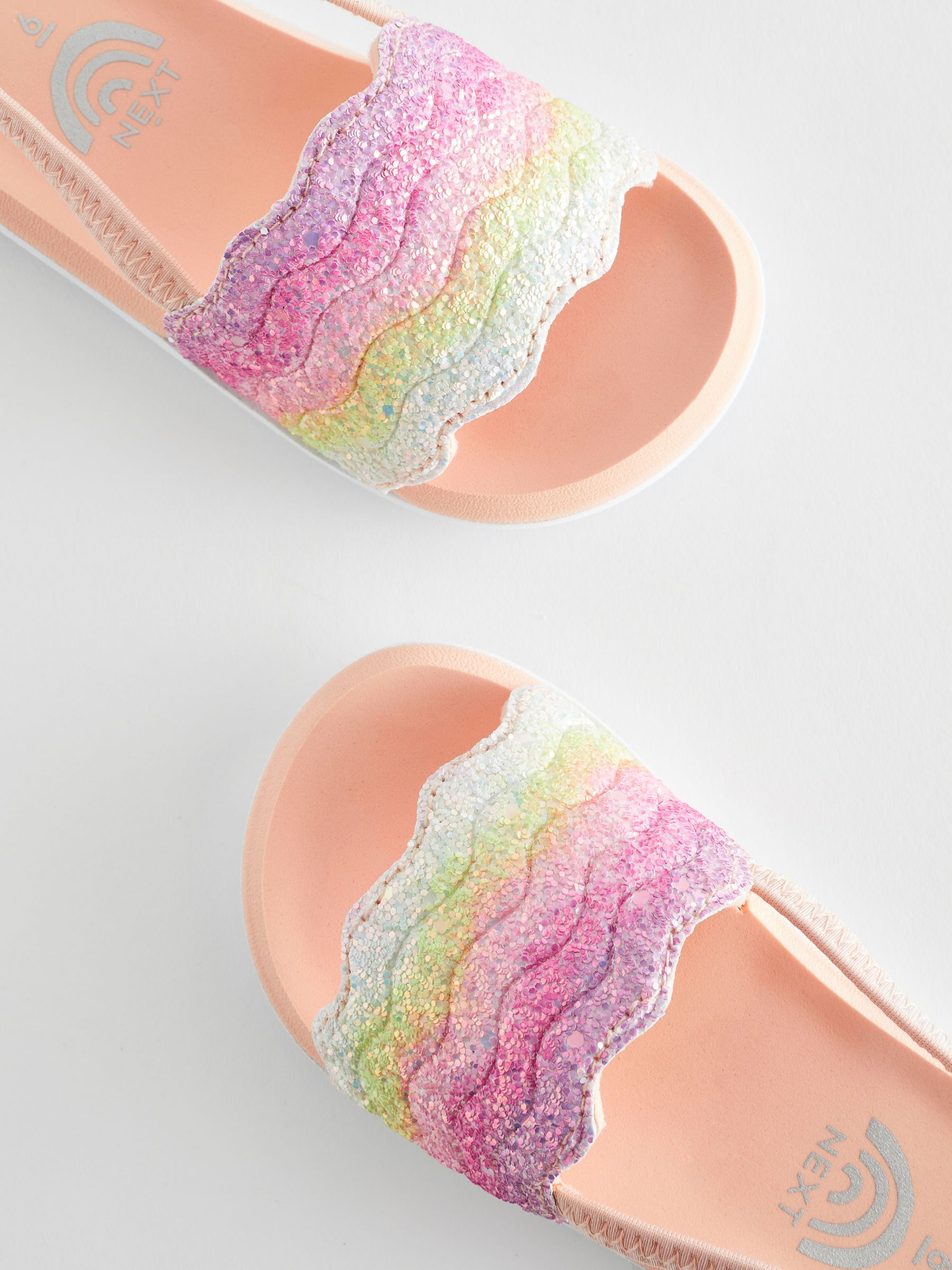 Buy Multi Glitter Rainbow Sliders from Next Australia