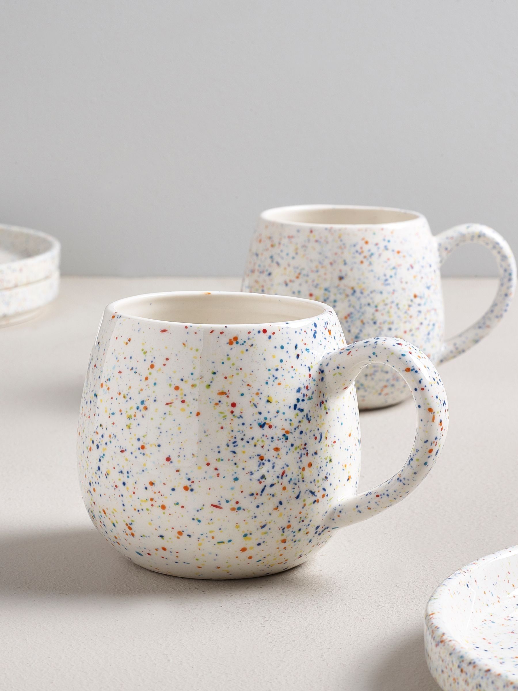 Buy Set of 2 Multi Speckle Speckle Mugs from the Next UK online shop