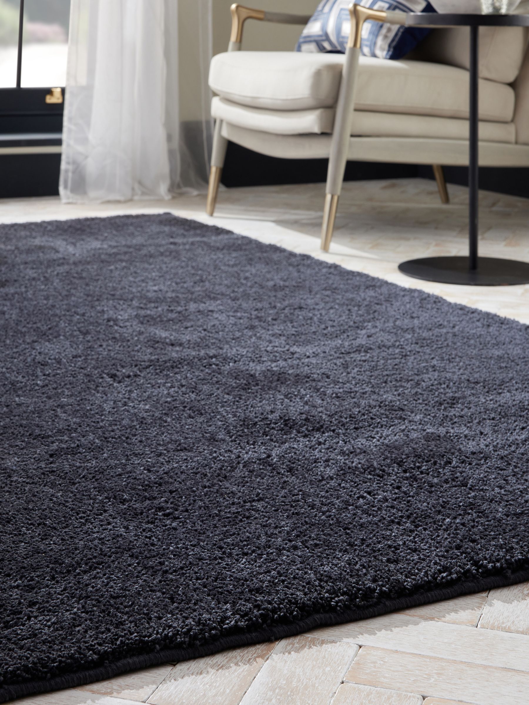 Buy Navy Cosy Washable Shaggy Rug from the Next UK online shop