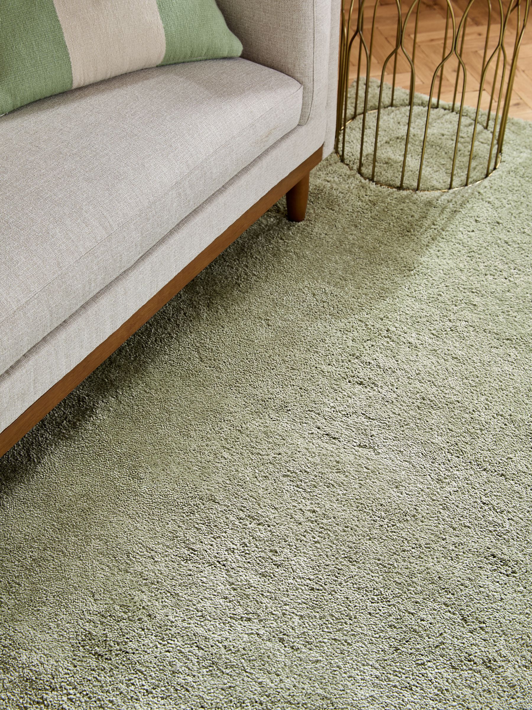 Buy Sage Green Cosy Washable Shaggy Rug from the Next UK online shop