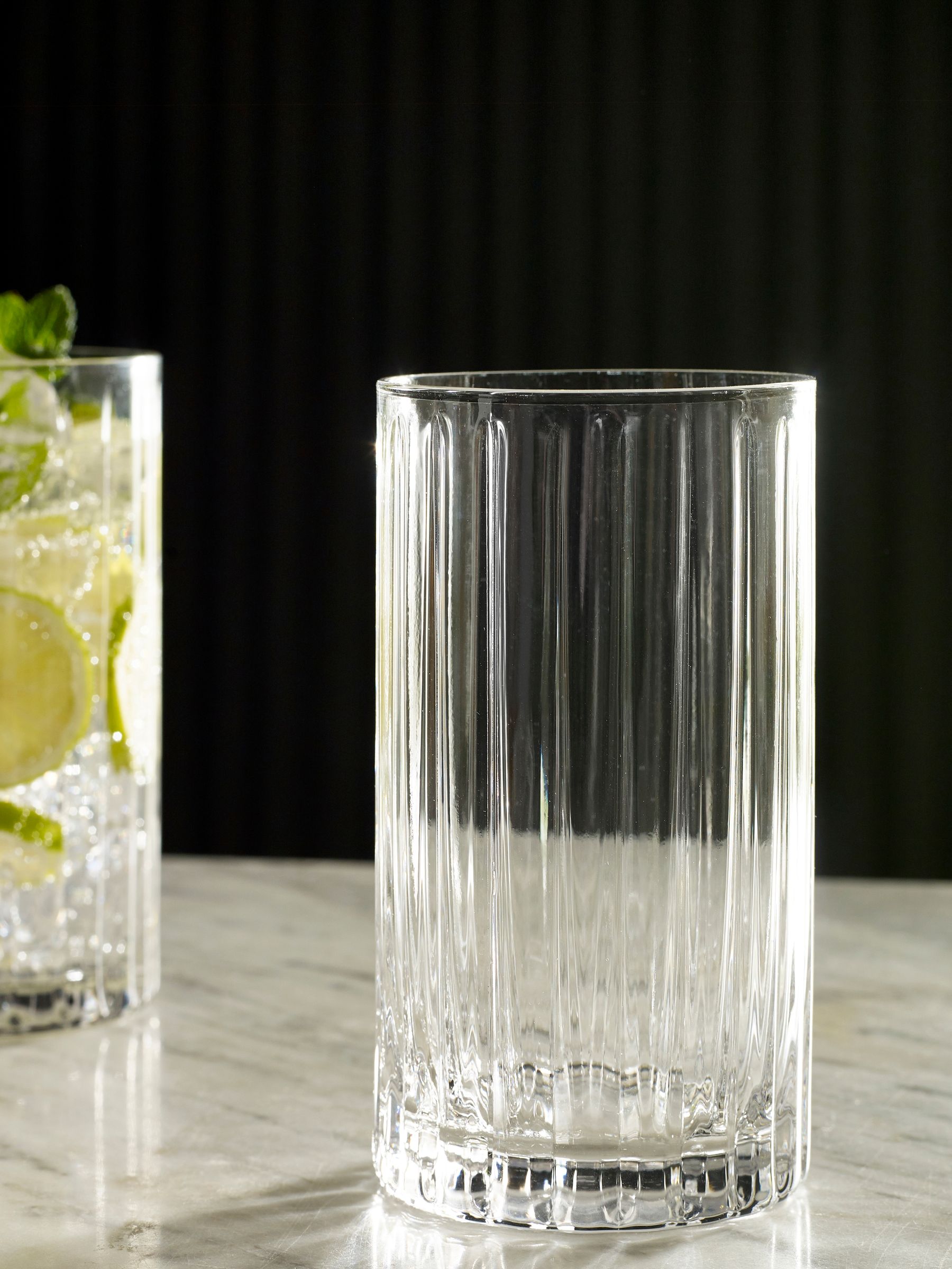 Buy Clear Collins Set of 4 Tall Tumbler Glasses from Next United Arab ...