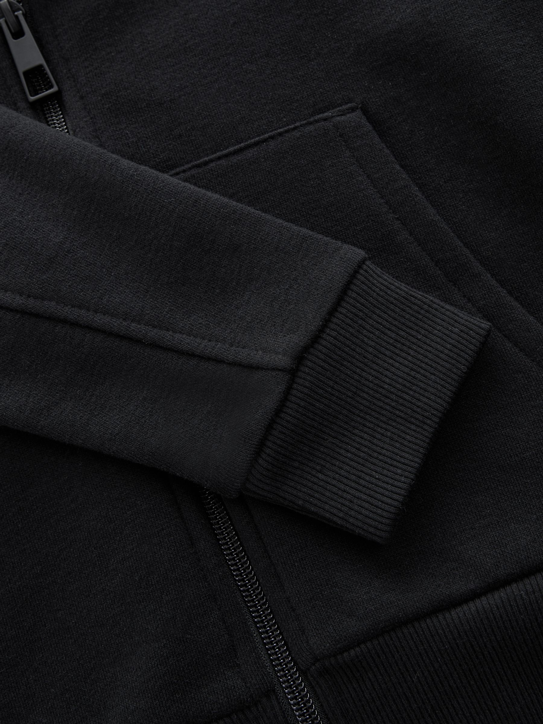 Buy Black 1 Pack Plain Zip Through Hoodie (3-16yrs) from Next Australia