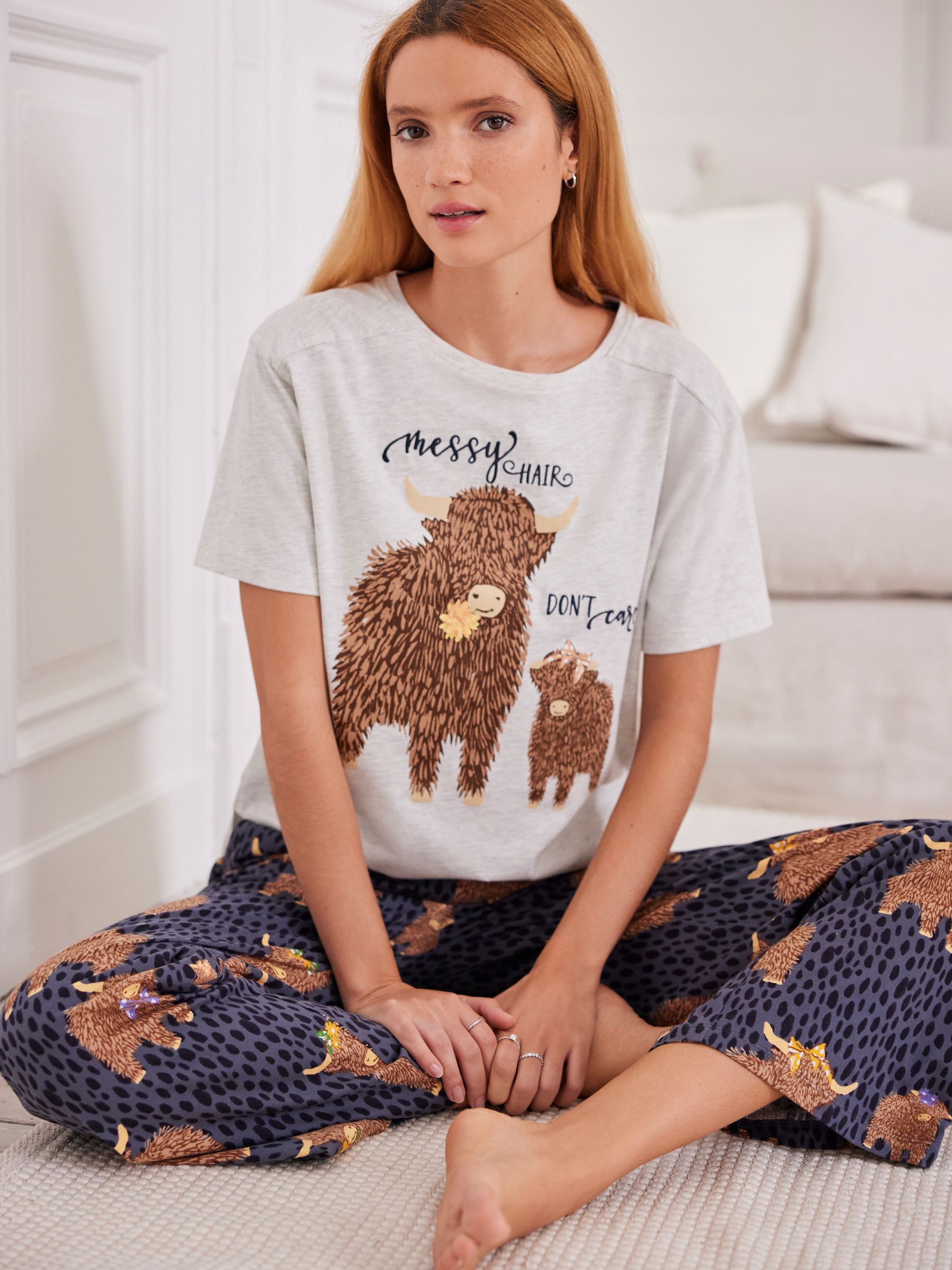 Buy Ecru Hamish Short Sleeve 100% Cotton Pyjamas from the Next UK ...