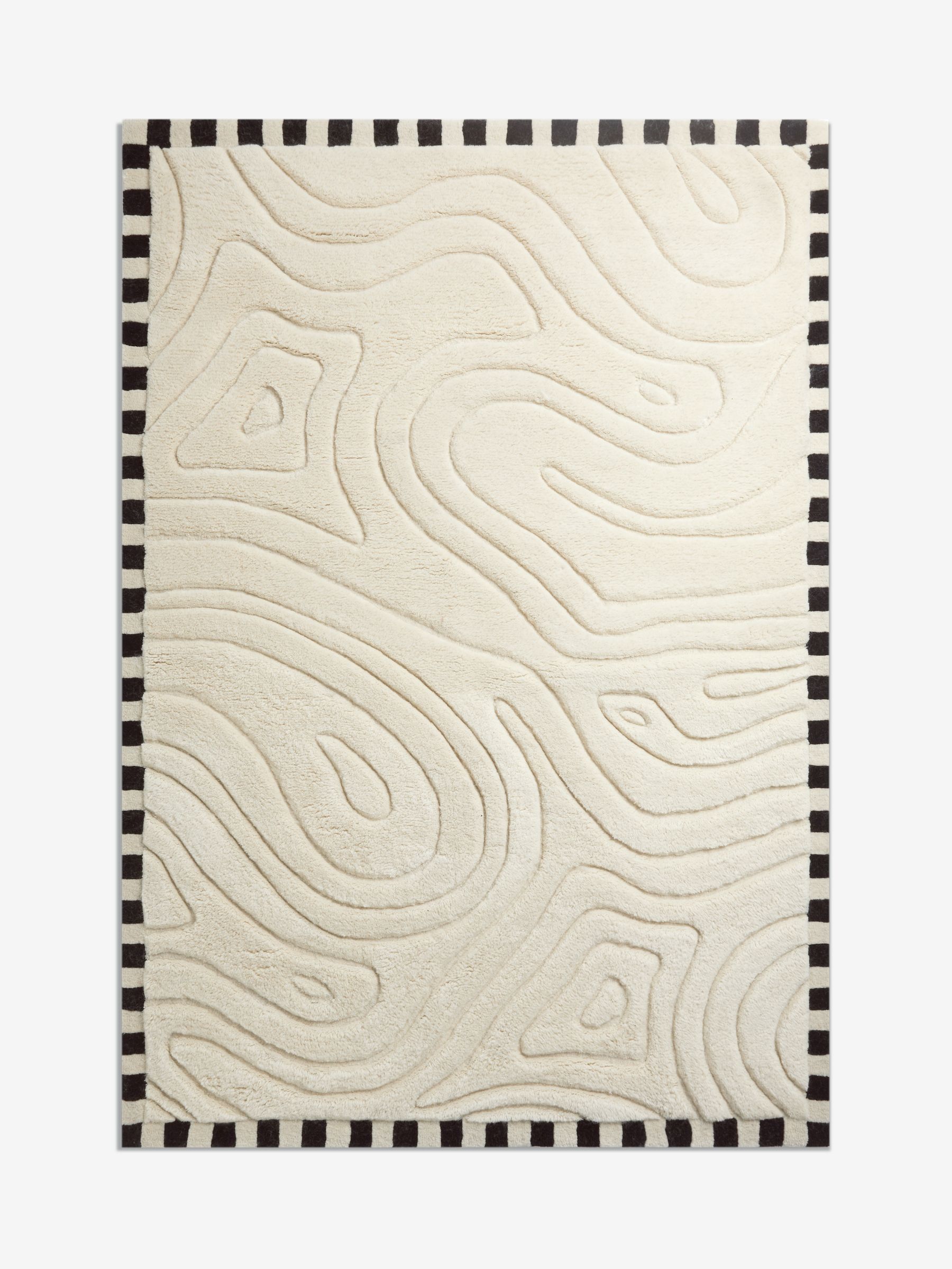 Buy Rockett St George Cream Retro Curve Rug from the Next UK online shop