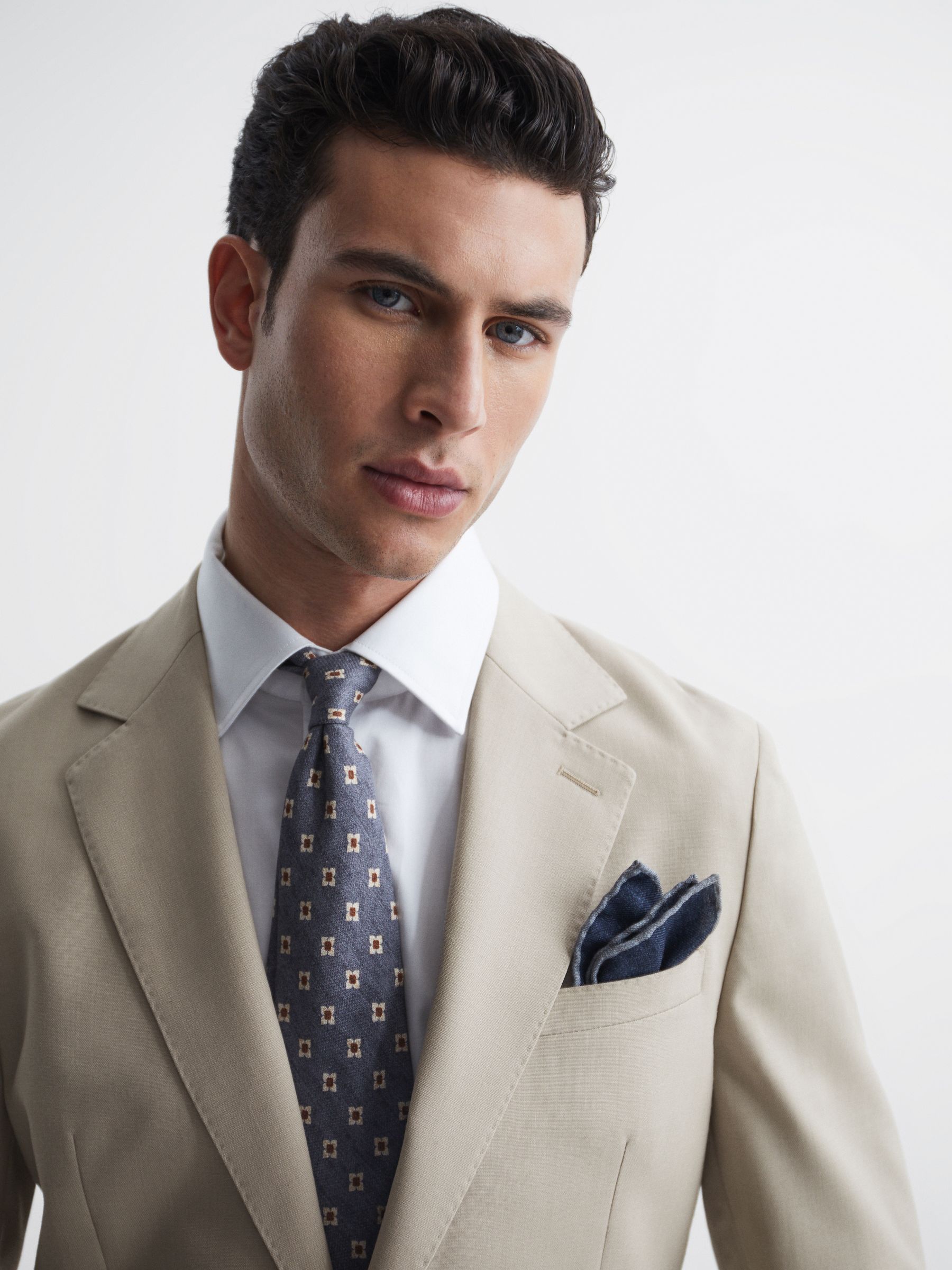 Buy Reiss Stone Fine Modern Fit Single Breasted Wool Blazer from the ...