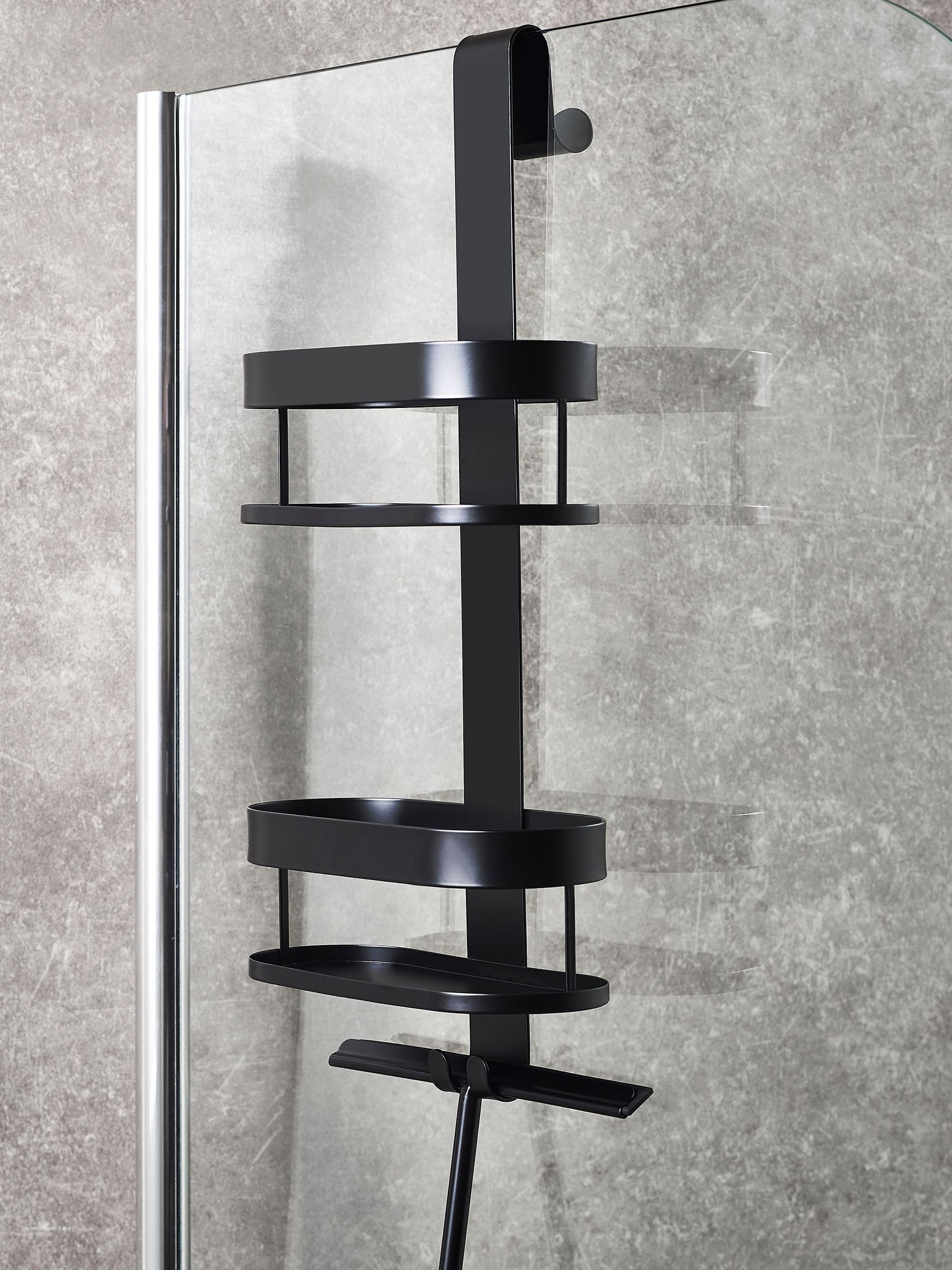 Buy Black Shower Caddy with Wiper from the Next UK online shop