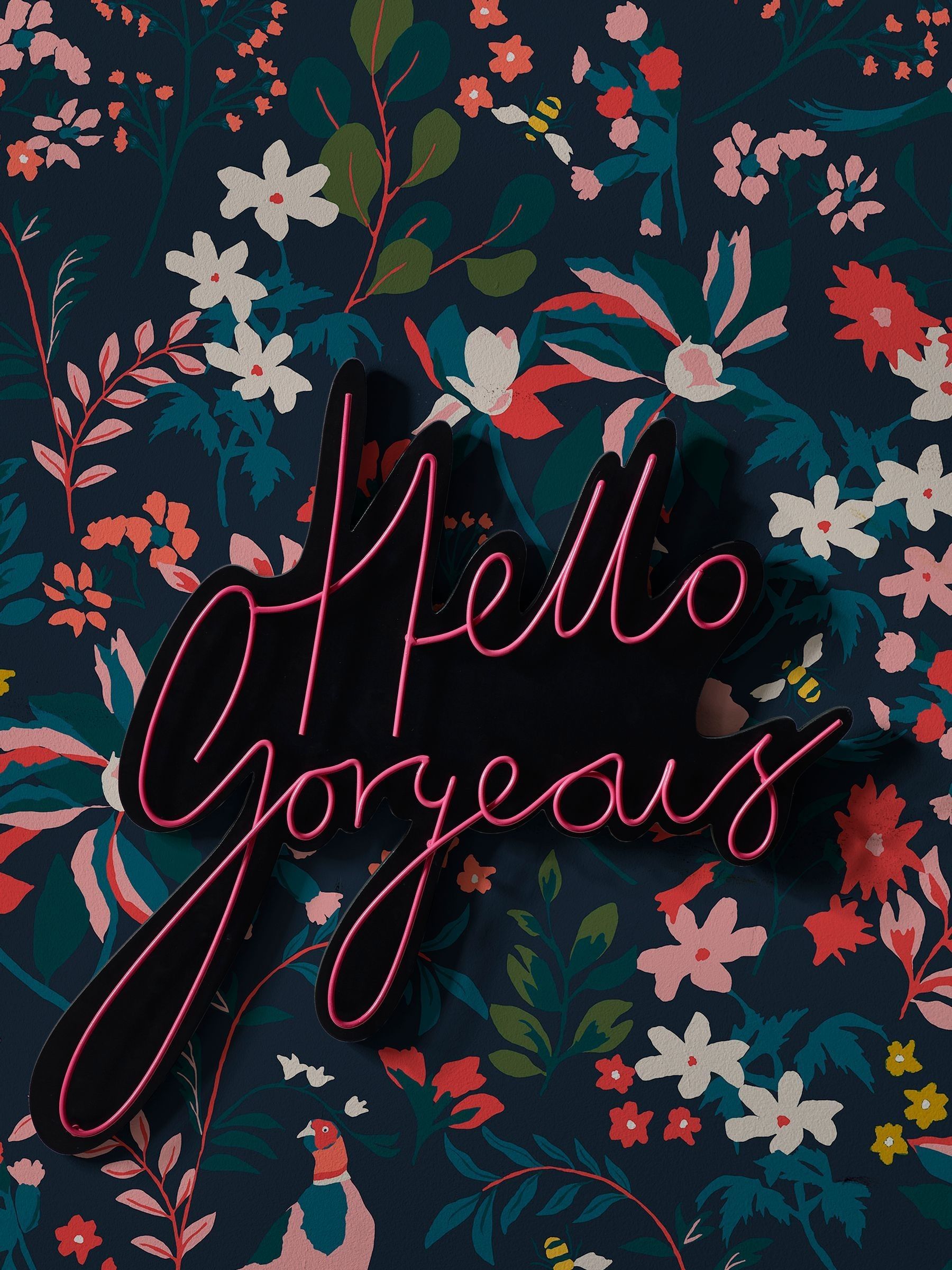 Buy Pink Hello Gorgeous Wire Wall Sign from the Next UK online shop