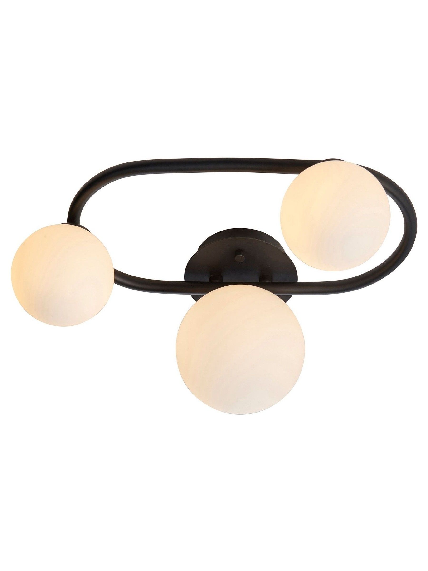 Buy Gallery Home Black Kent 3 Bulb Bathroom Ceiling Light from the Next ...