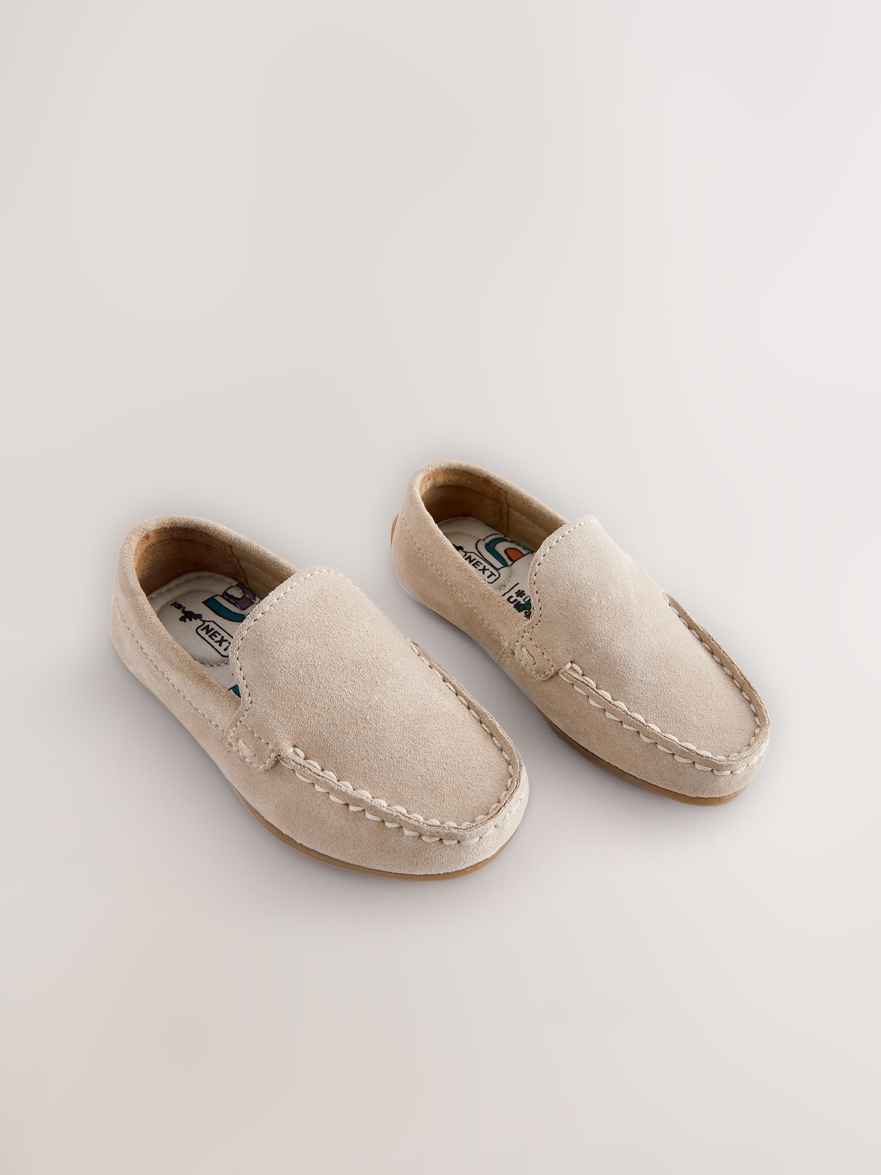 Buy Natural Stone Standard Fit (F) Suede Slip-Ons Loafer Shoes from ...