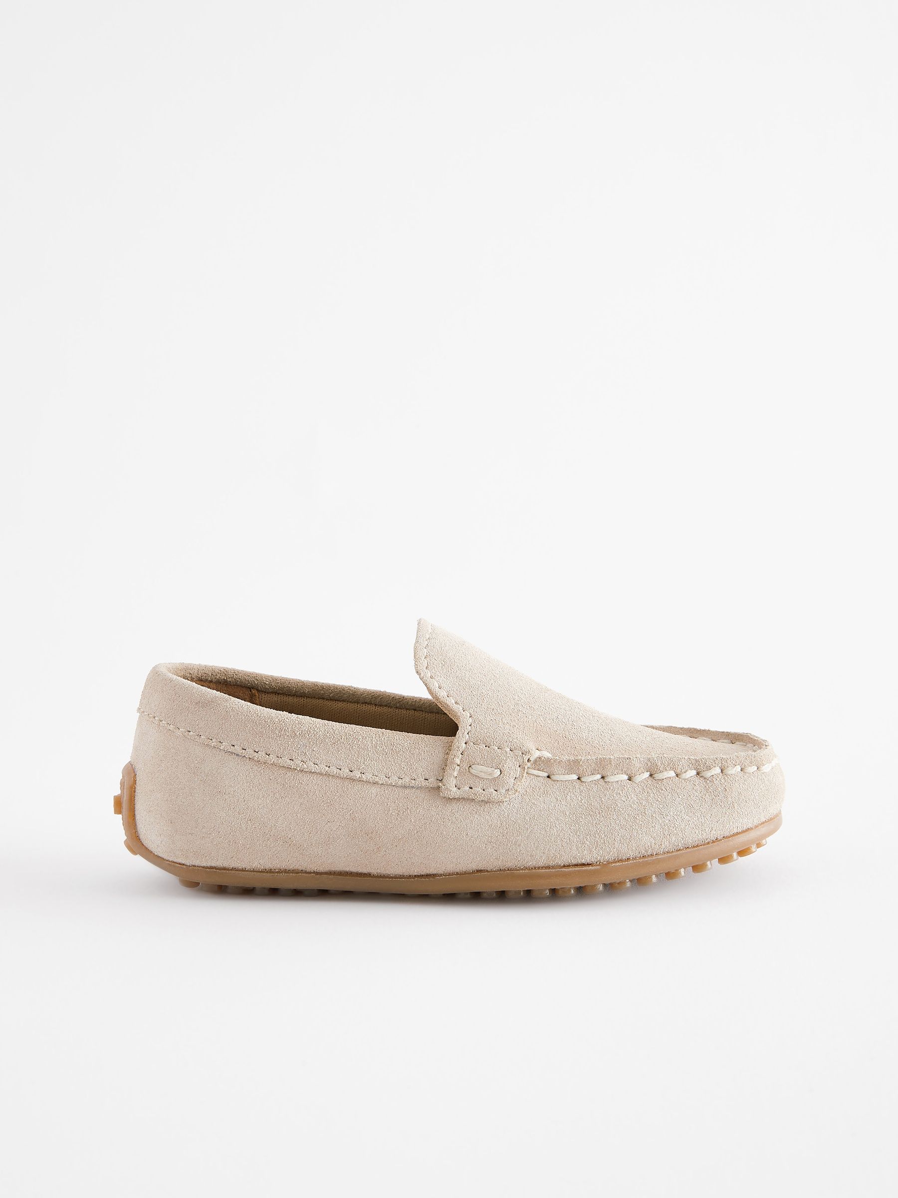 Buy Natural Stone Standard Fit (F) Suede Slip-Ons Loafers Shoes from ...