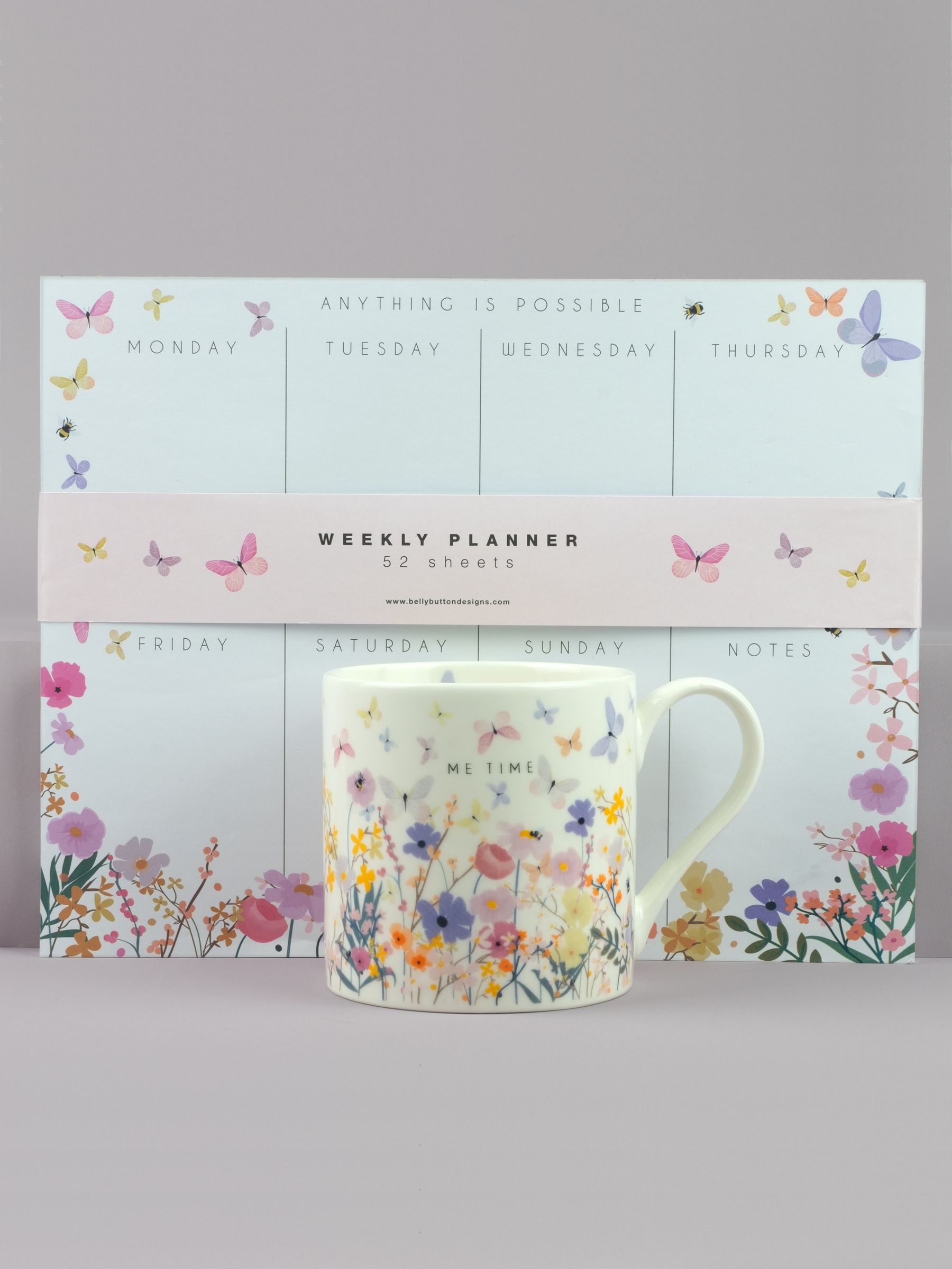 Buy Belly Button Designs Meadow Me Time Mug & Weekly Planner Set from ...