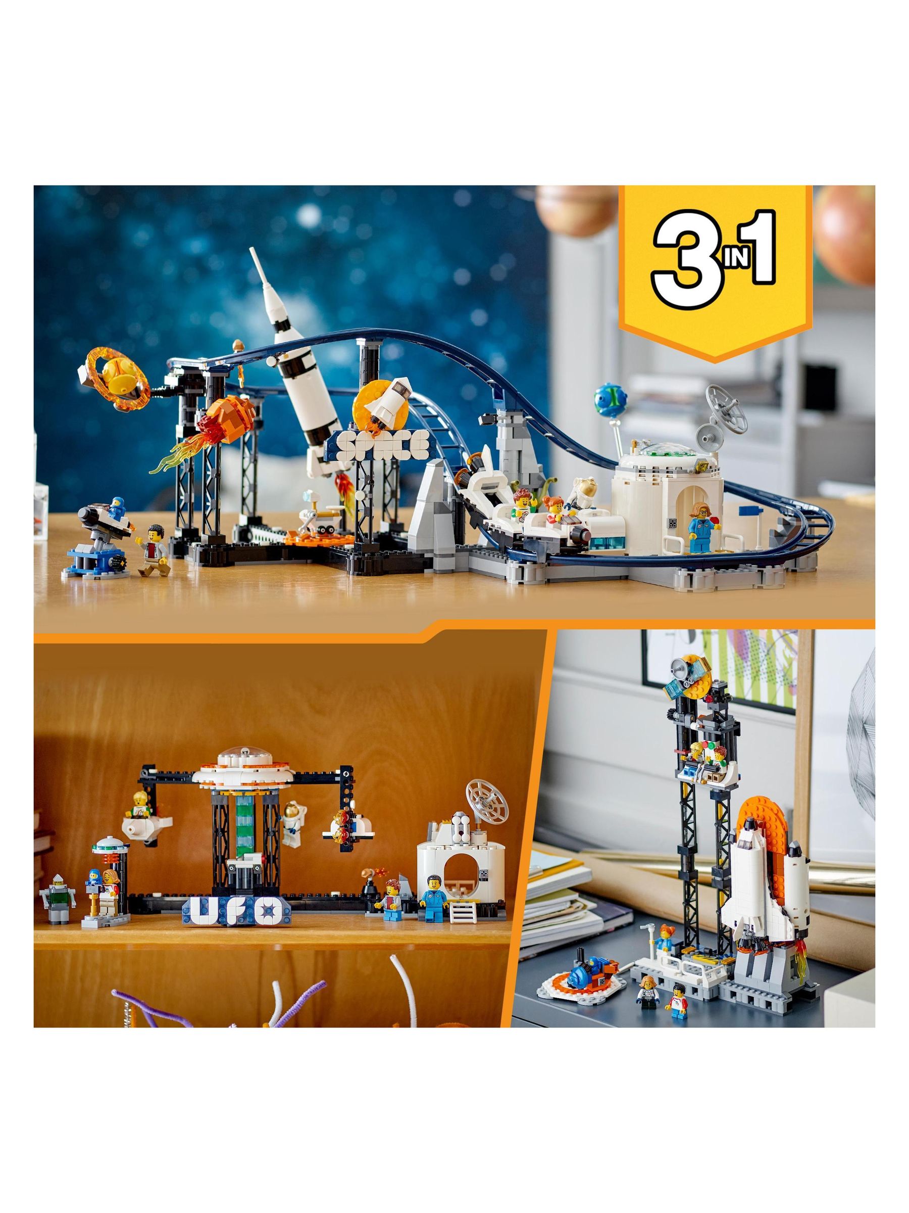 Buy LEGO Creator 3in1 Space Roller Coaster Funfair Set 31142 from the ...