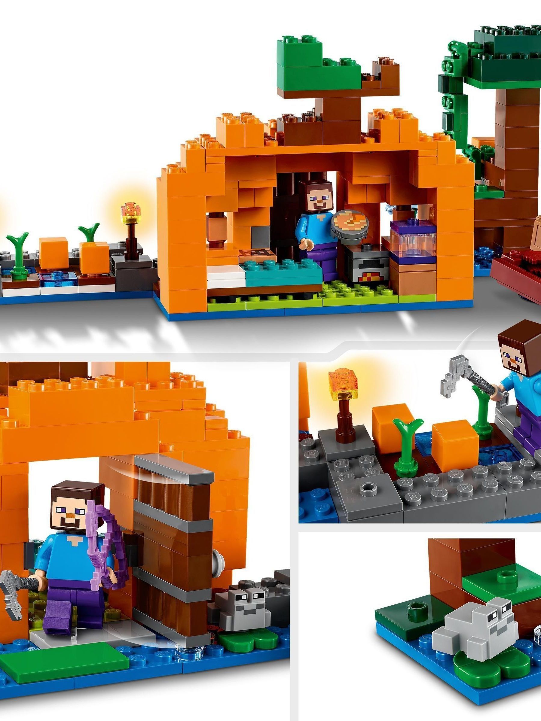 Buy LEGO Minecraft The Pumpkin Farm Set with Steve Figure 21248 from the Next UK online shop
