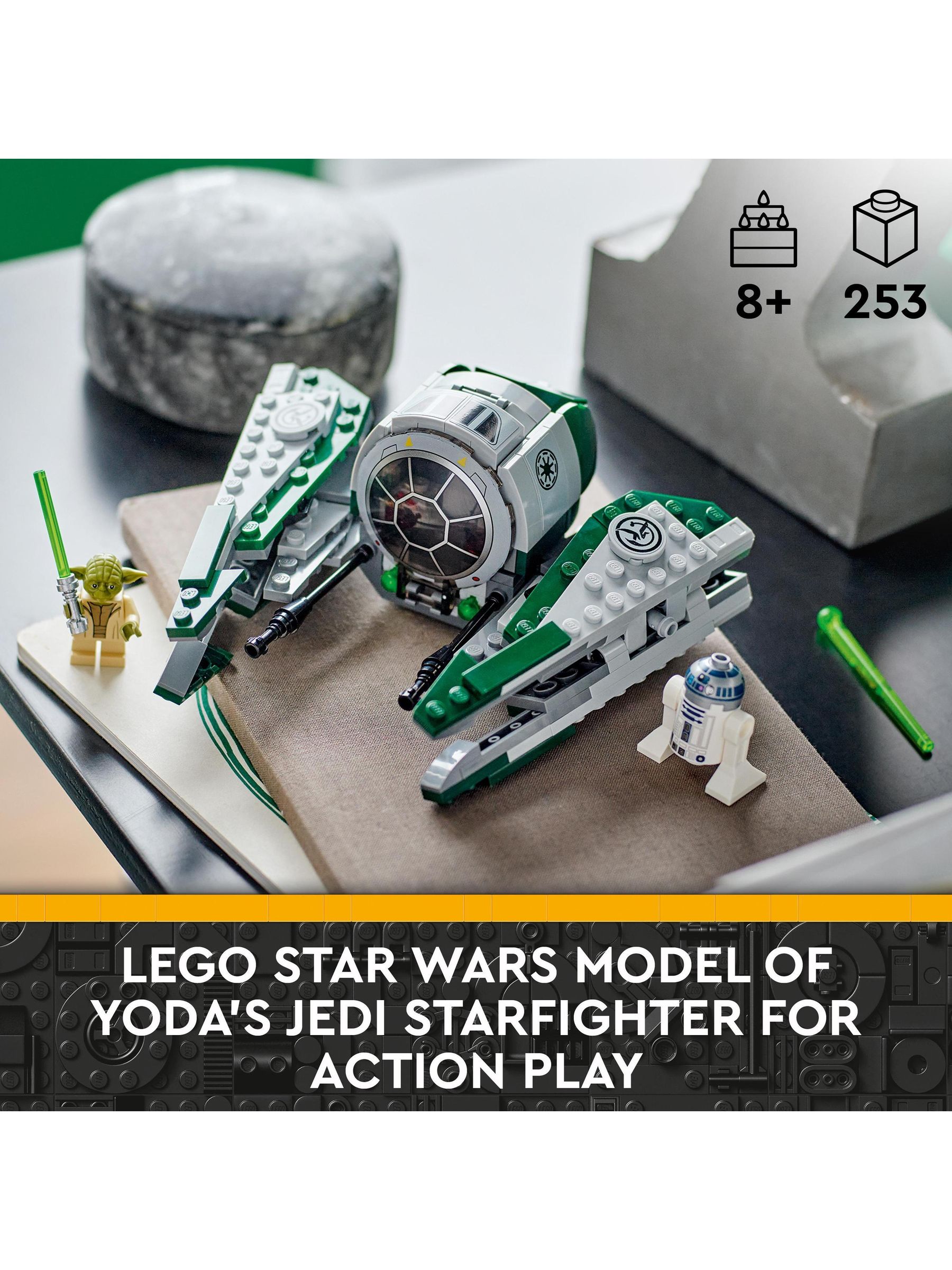 Buy LEGO Star Wars Yoda's Jedi Starfighter Set with R2D2 75360 from the ...