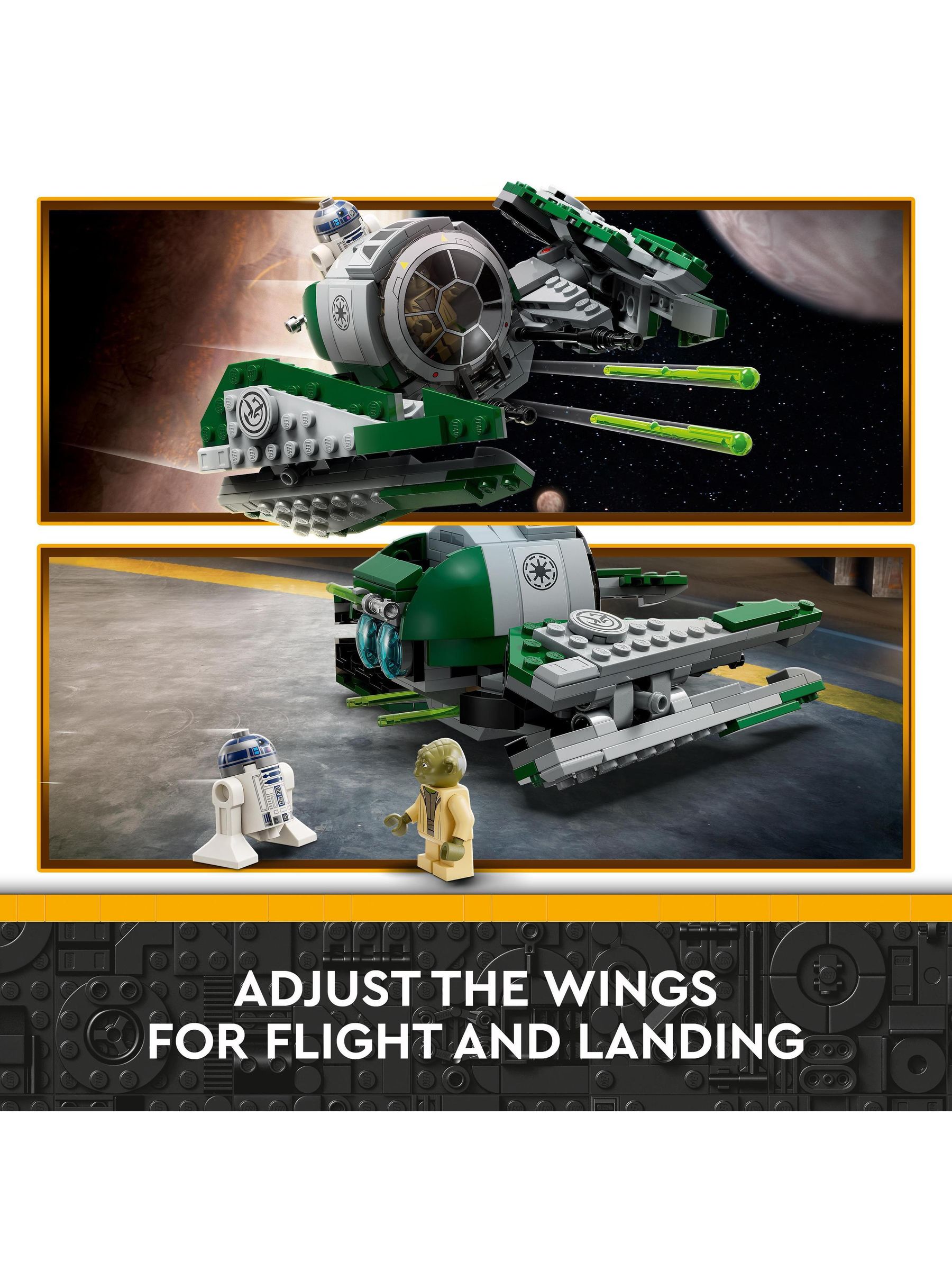 Buy LEGO Star Wars Yoda's Jedi Starfighter Set with R2D2 75360 from the ...