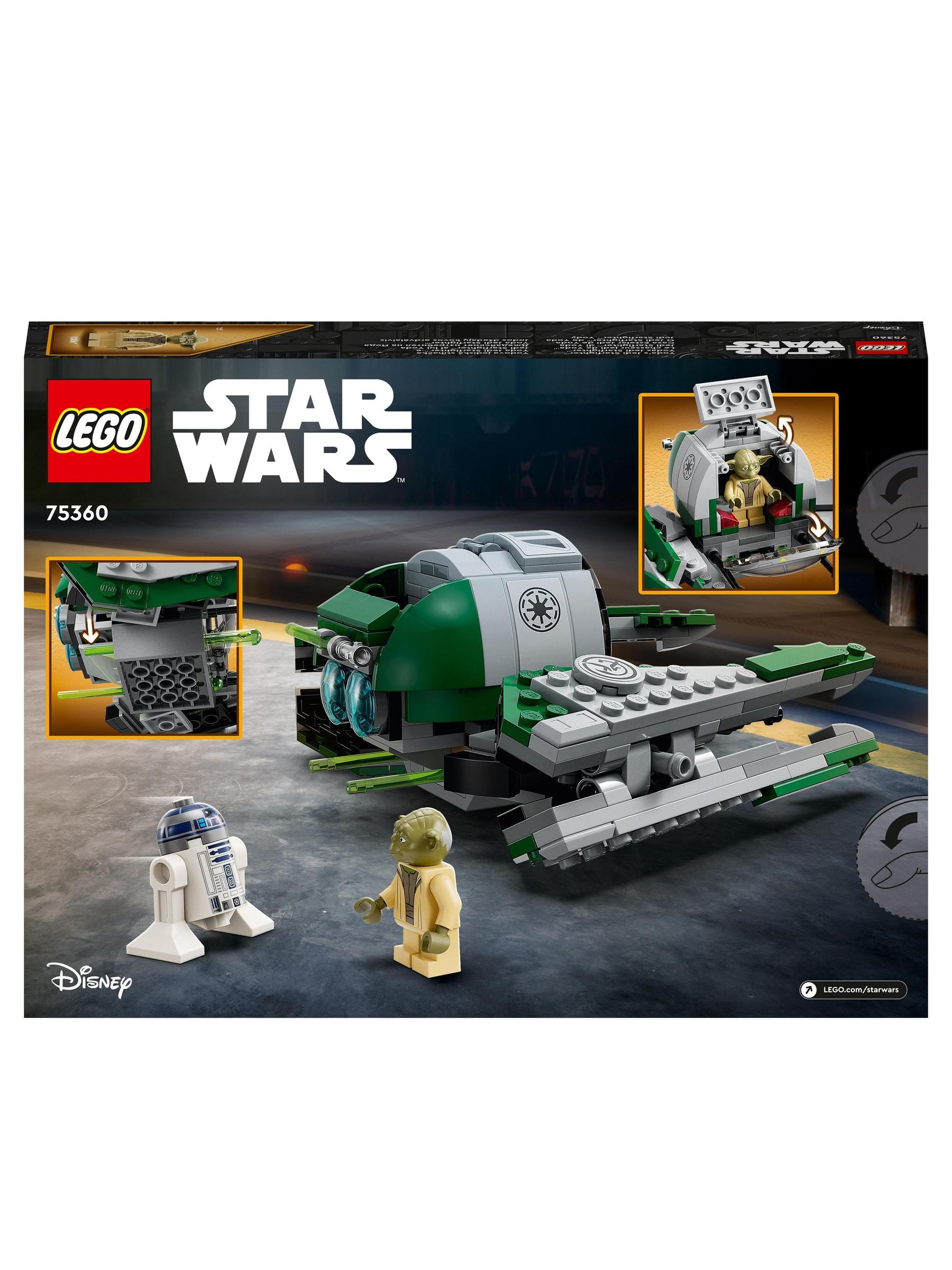 Buy LEGO Star Wars Yoda's Jedi Starfighter Set with R2D2 75360 from the ...