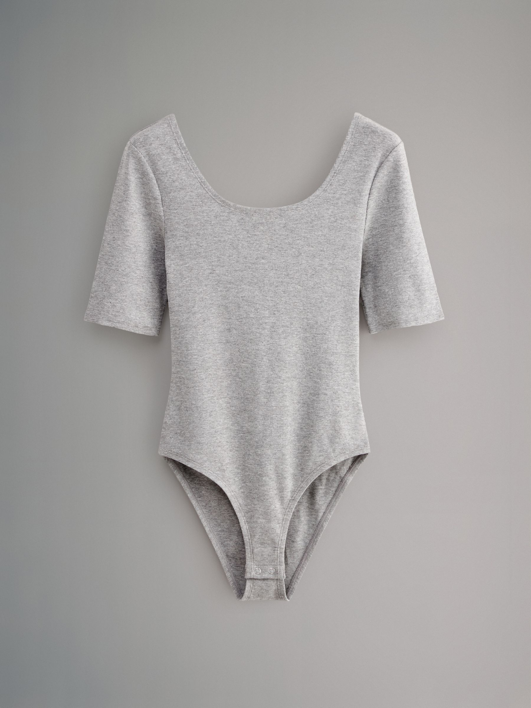 Buy The Set Black/Grey/White 3 Pack Ribbed Scoop Neck Bodysuits from ...