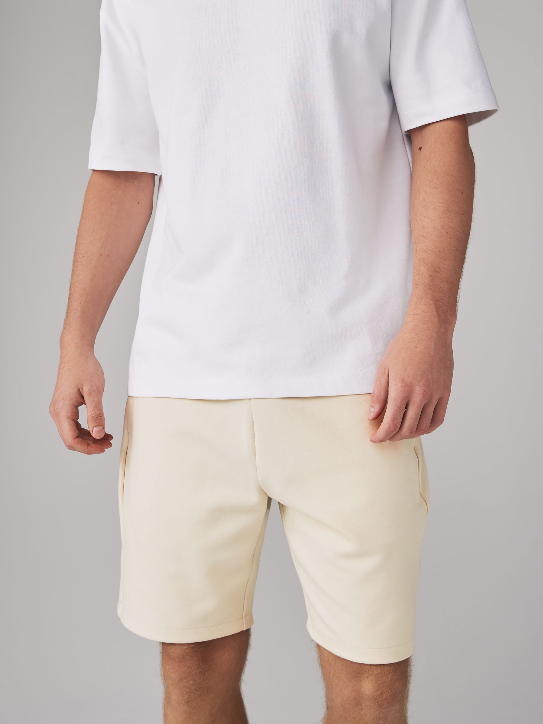 Buy Ecru Natural Zip Pocket Jersey Shorts 2 Pack from the Next UK ...