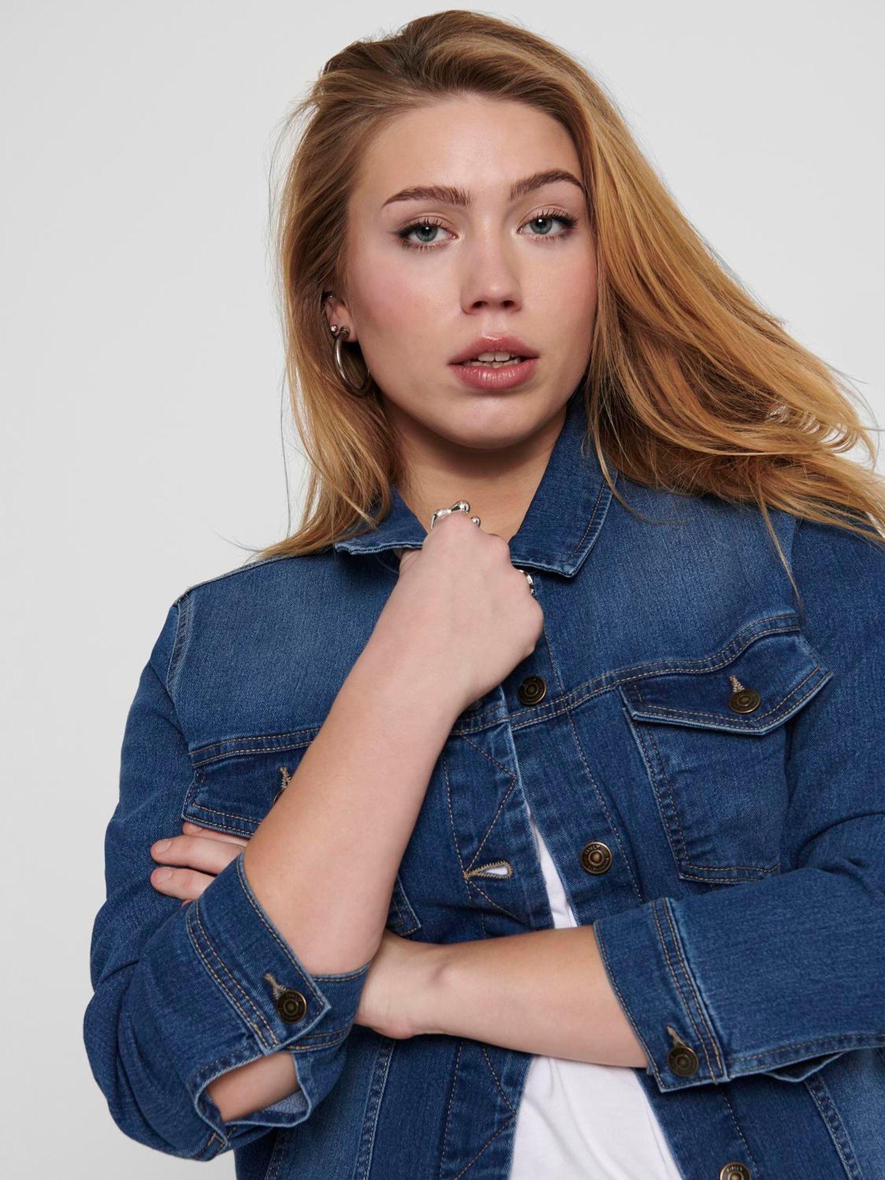 Buy ONLY Curve Blue Denim Jacket from the Next UK online shop