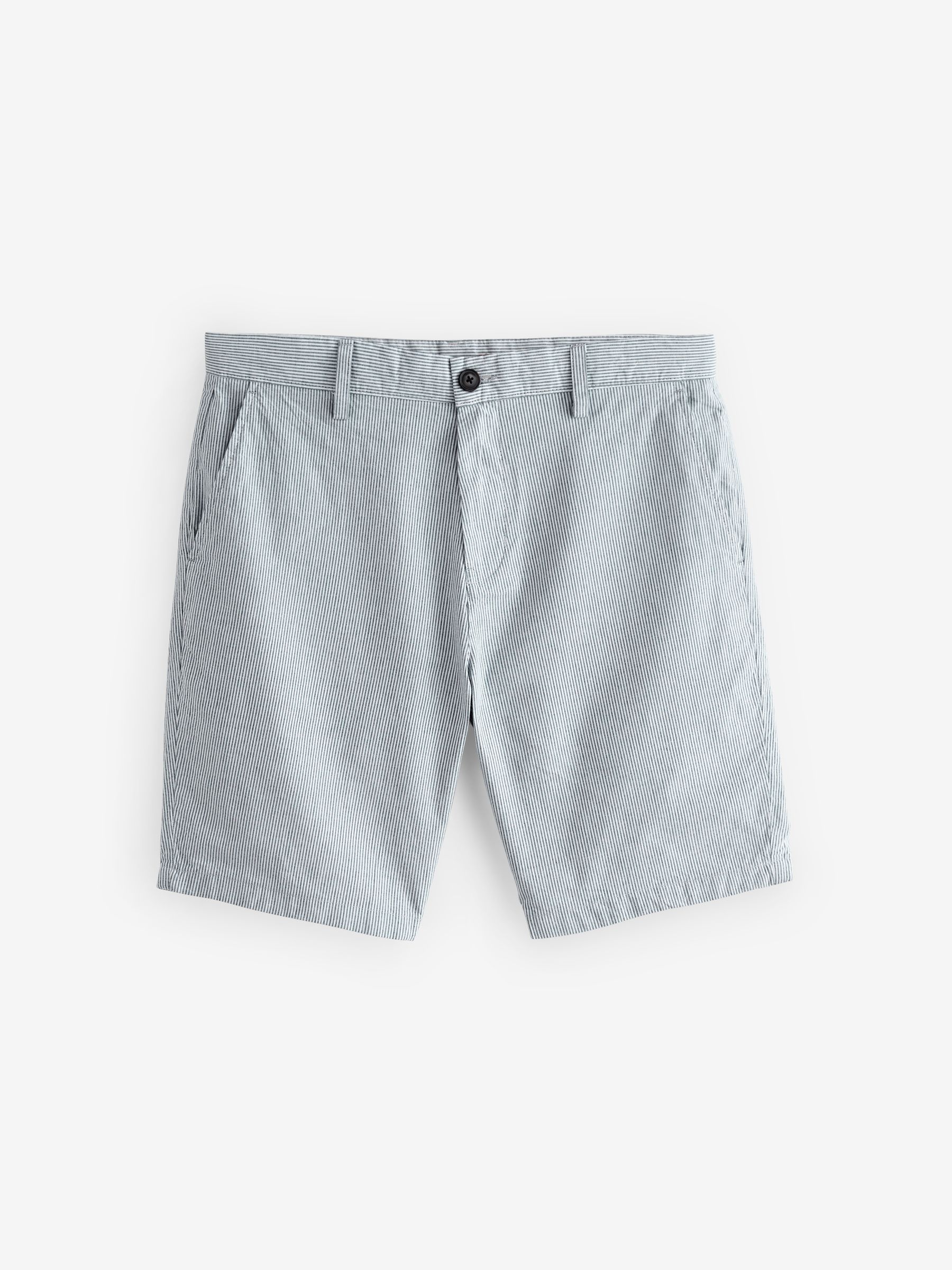 Buy Navy/Light Blue Stripe Slim Fit Stretch Chino Shorts 2 Pack from ...
