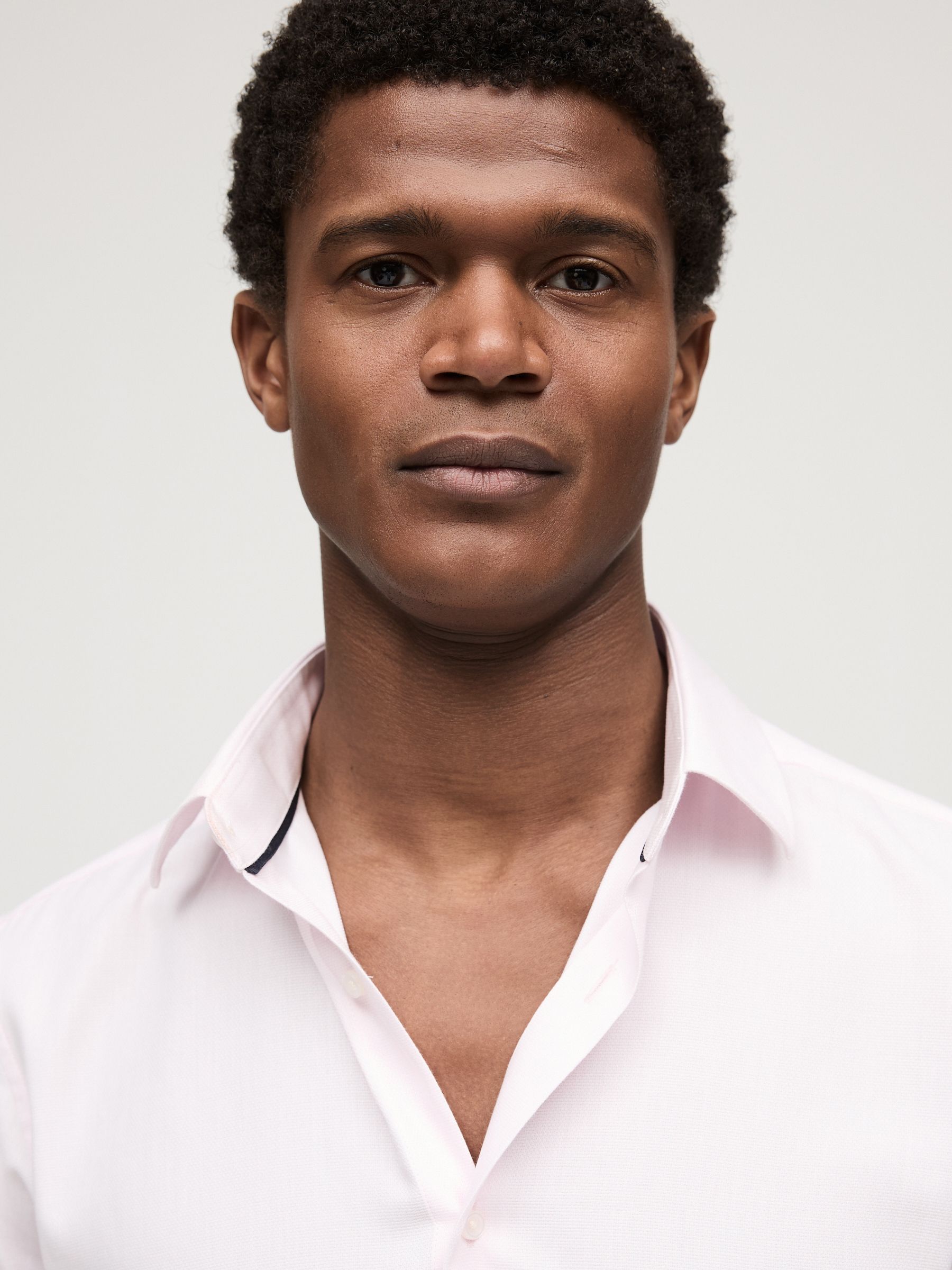 Buy Light Pink Slim Fit Easy Care Textured Single Cuff Smart Shirt from ...