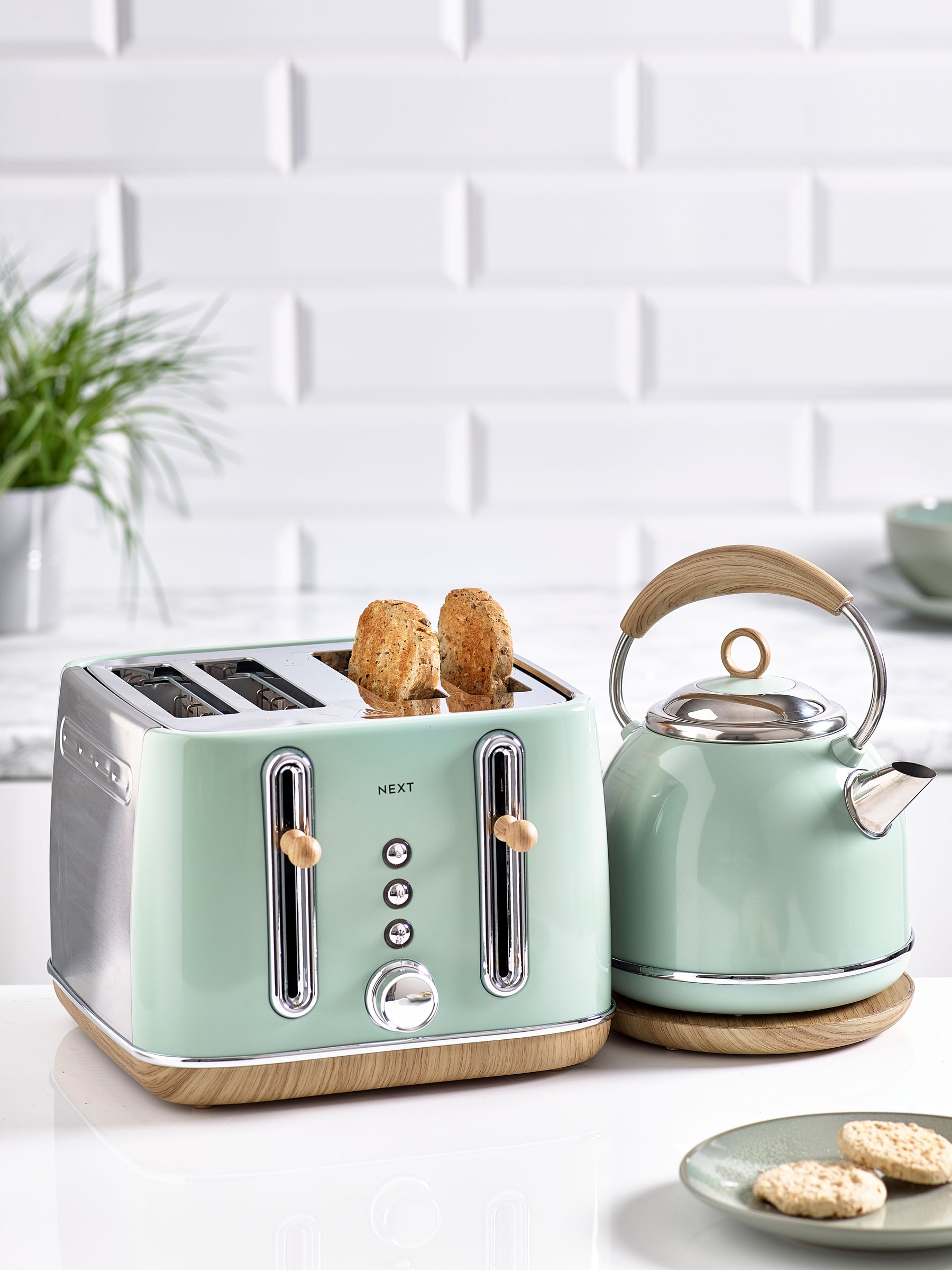 Buy Sage Green 4 Slice Malvern Toaster from the Next UK online shop