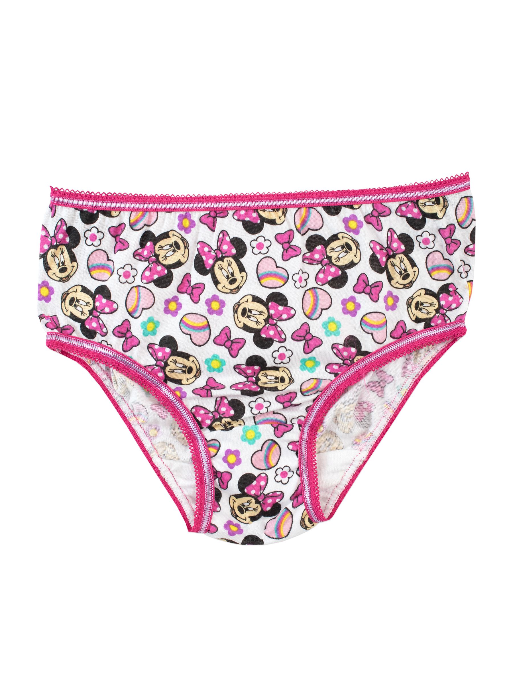 Buy Character Pink Minnie Mouse 100% Cotton Briefs 5 Pack from the Next ...