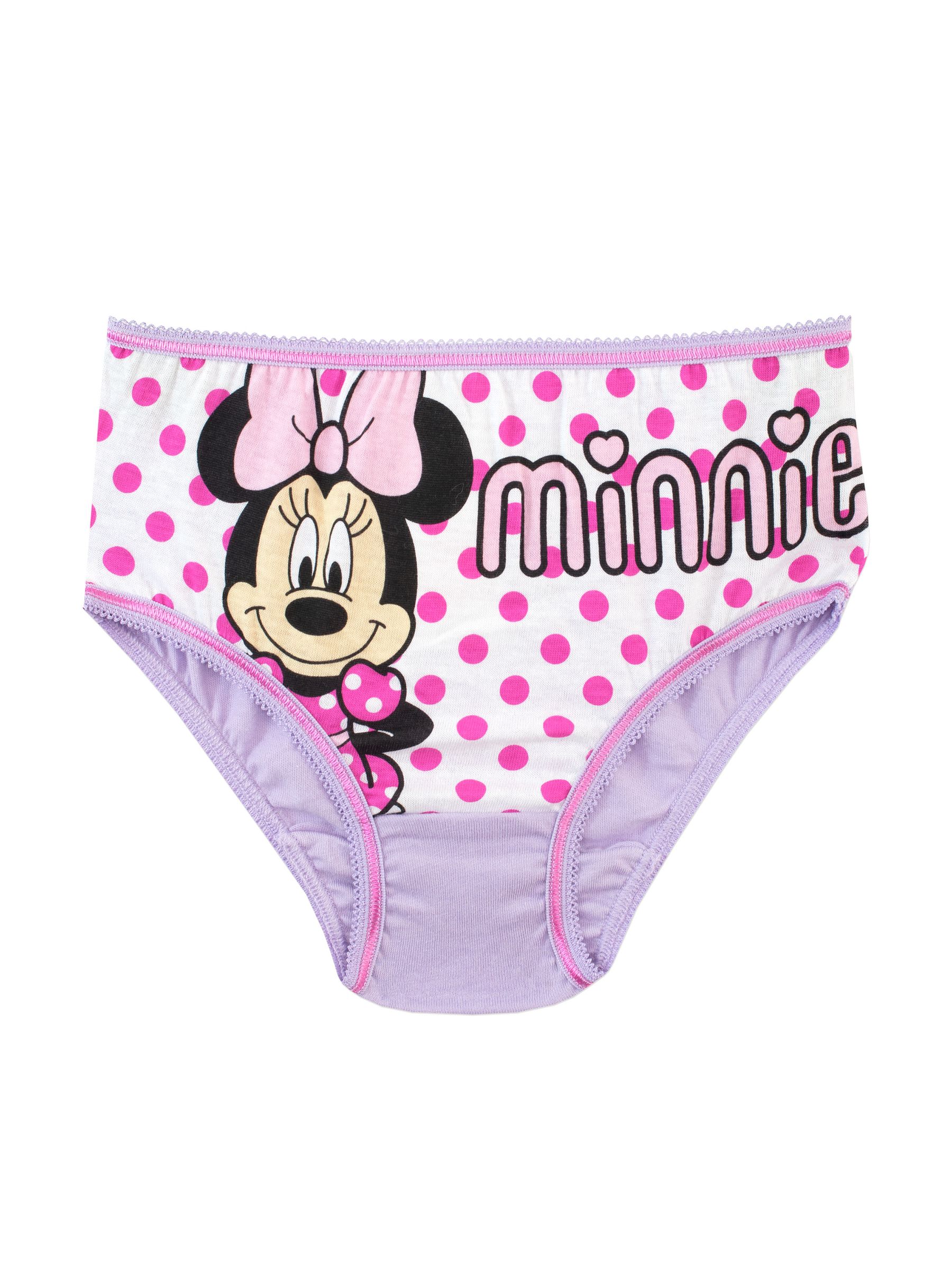 Buy Character Pink Minnie Mouse 100% Cotton Briefs 5 Pack from the Next ...