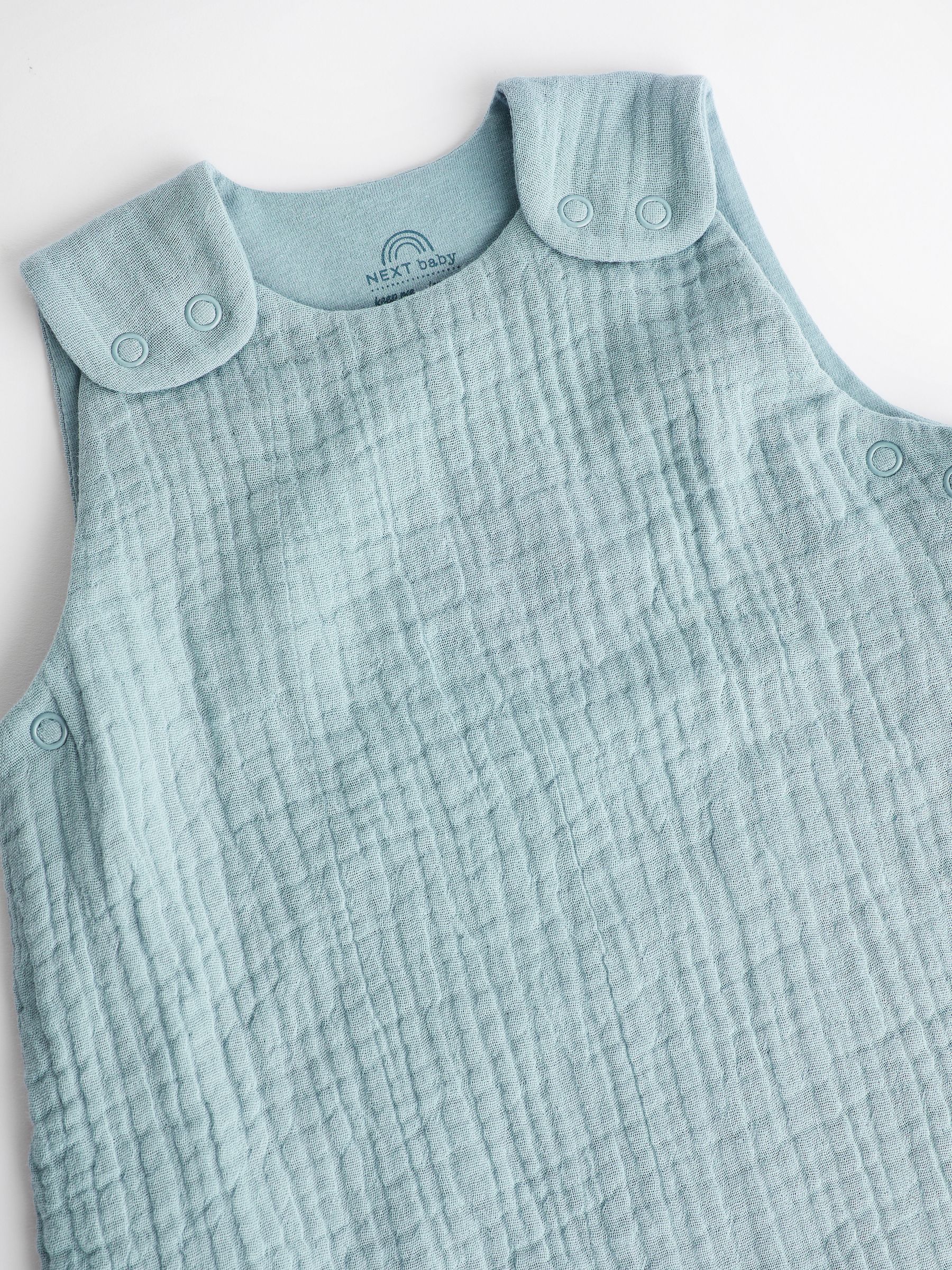 Buy Blue Muslin 1 Tog Baby 100% Cotton Sleep Bag from Next United Arab ...